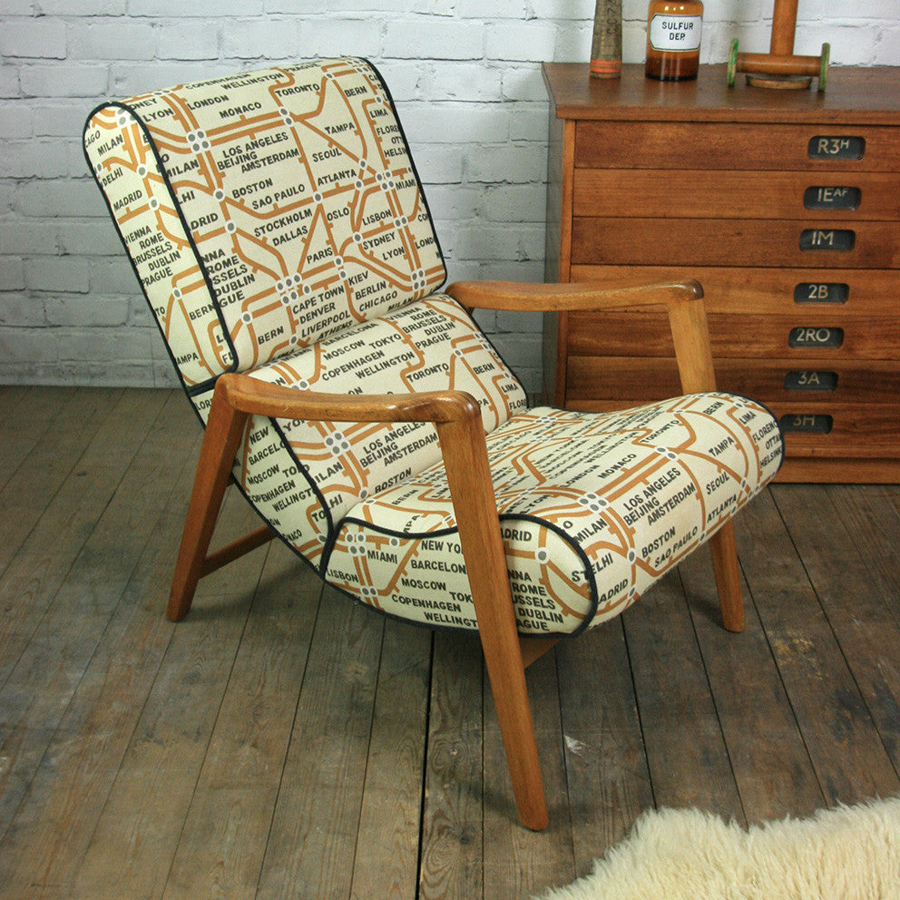 Vintage E-Gomme G-Plan Siesta Armchair Model 411 – Mustard Vintage