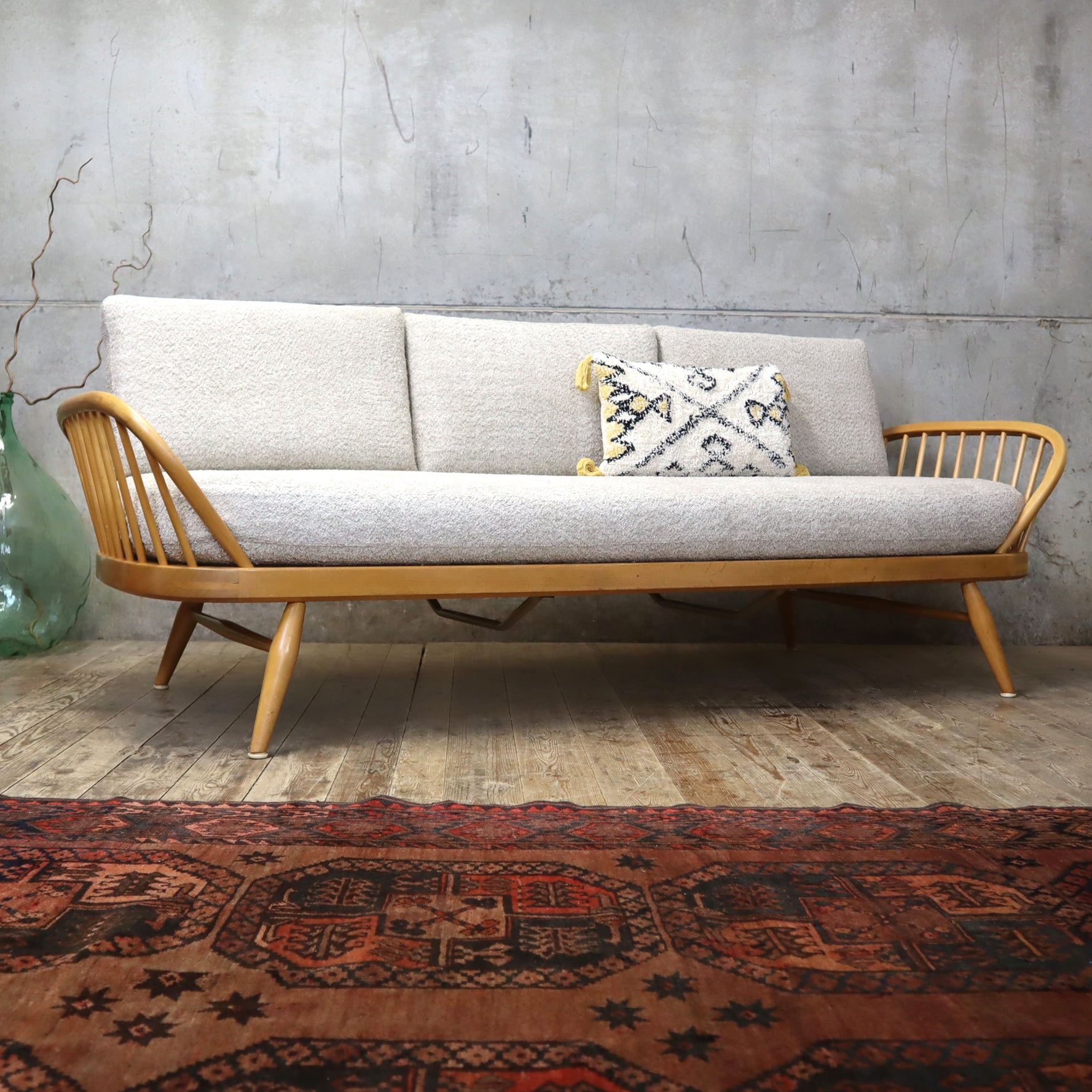 Mid Century Ercol 'Model 355' Studio Couch / Day Bed - 2906j – Mustard ...