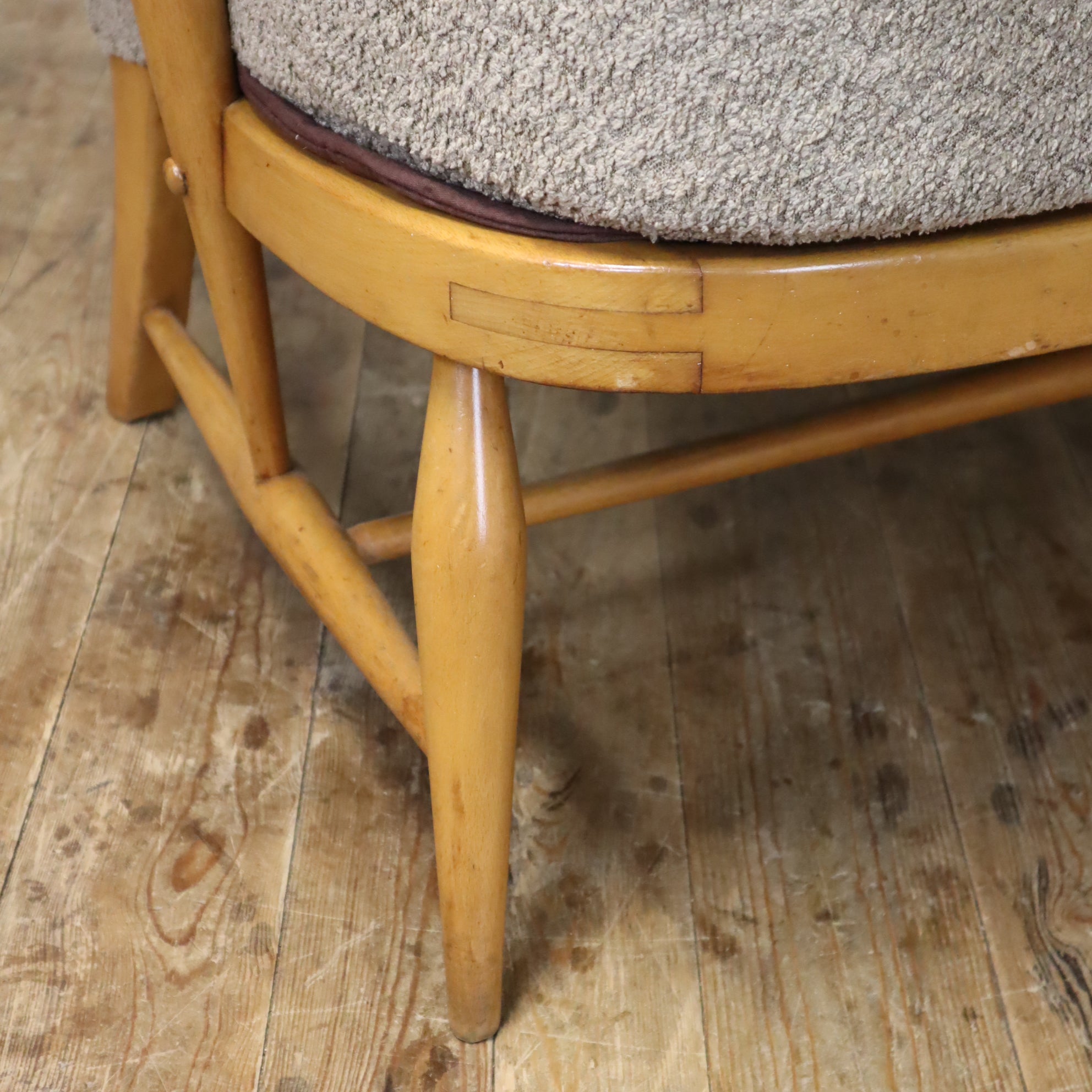 Rare Mid Century Ercol 'Model 312' Boucle Wingback Sofa - 1708l ...