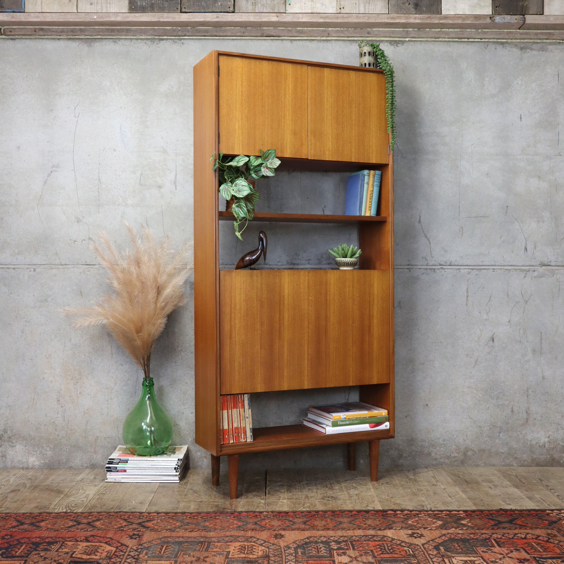 Vintage G-Plan 'Form 5' Bookcase / Drinks Cabinet - 0505a (One of a Pa ...