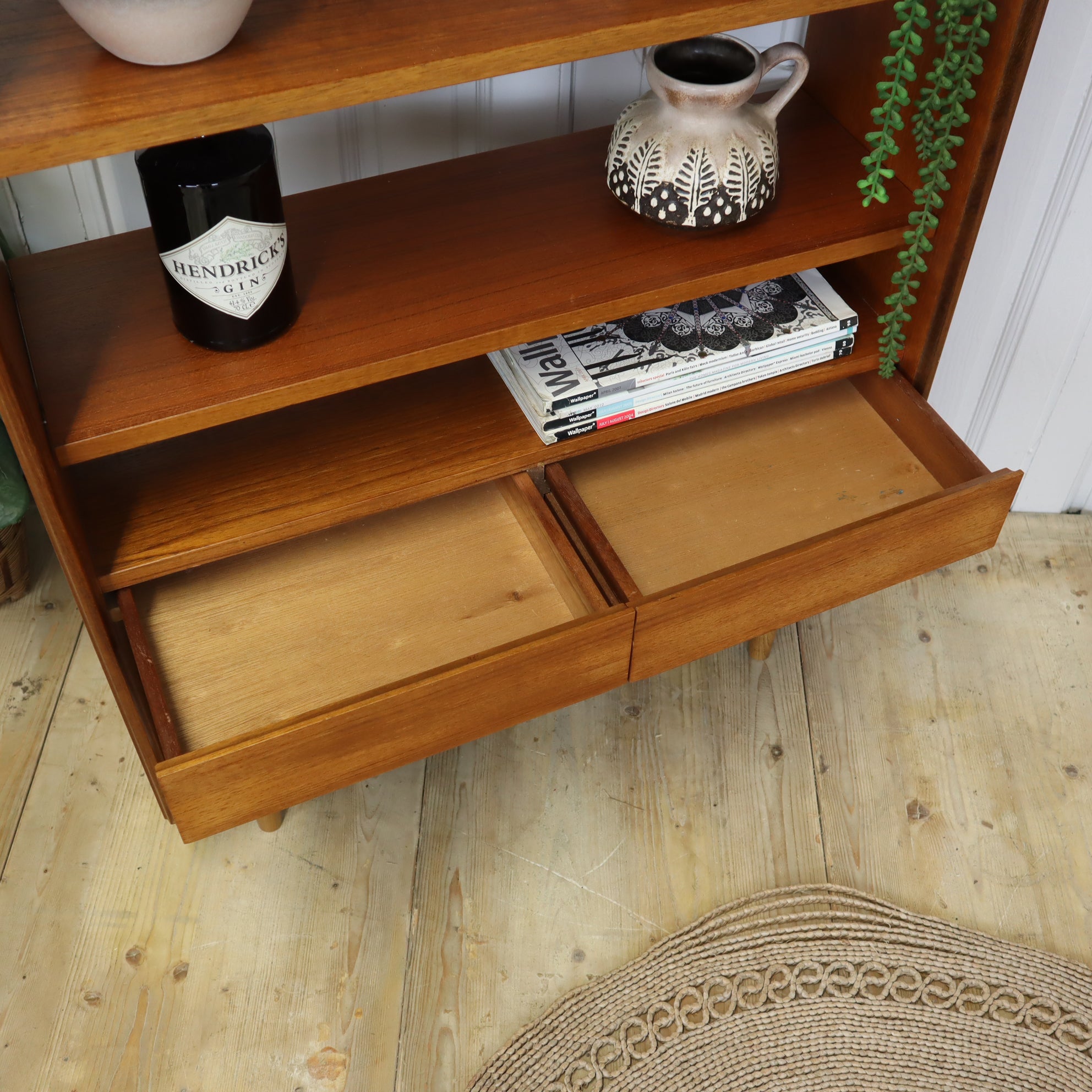 Vintage G Plan 'Form 5' Bookcase Shelving Unit - 0111b – Mustard Vintage