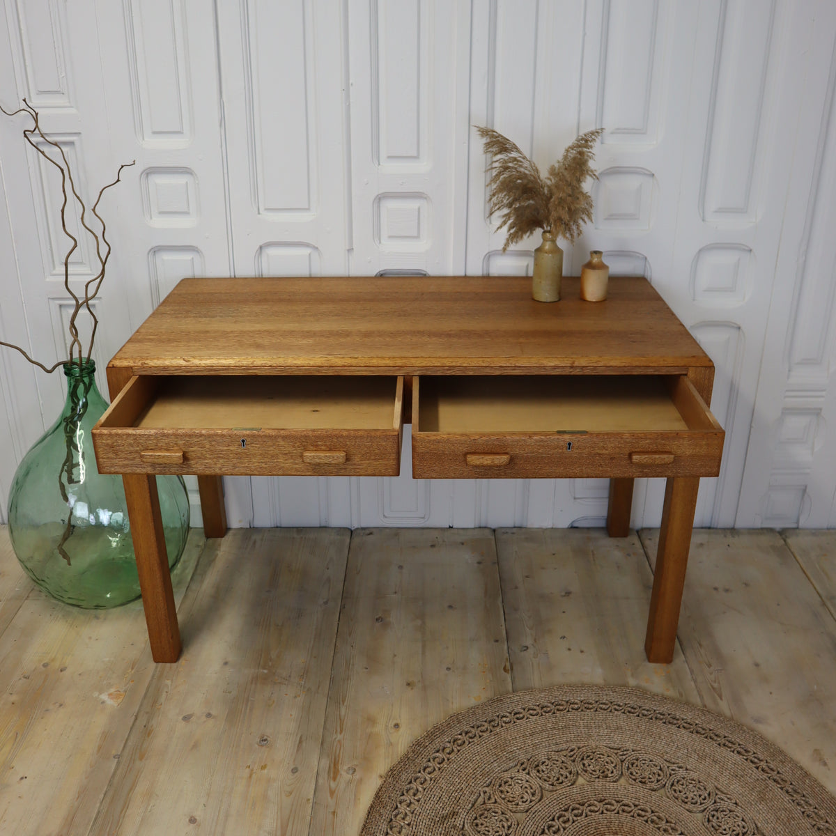 Mid Century University Desk Table 0103b – Mustard Vintage