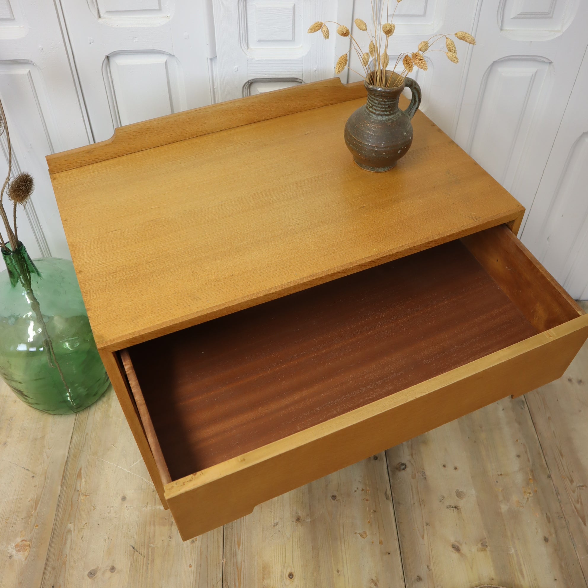 Vintage Stag C Range Oak Chest of Drawers 0609b – Mustard Vintage
