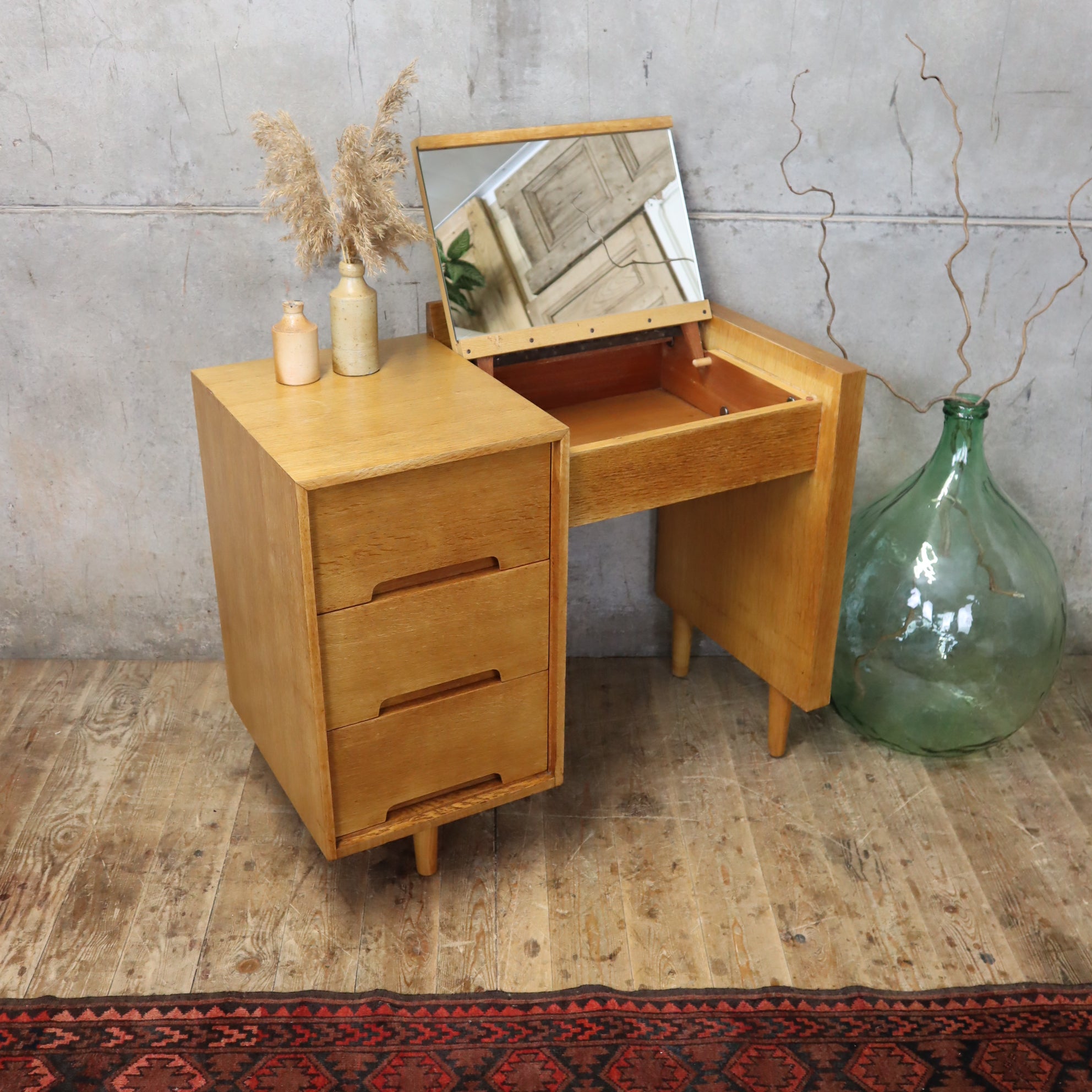 Mid Century Petite Stag 'C Range' Oak Dressing Table - 0311i – Mustard ...