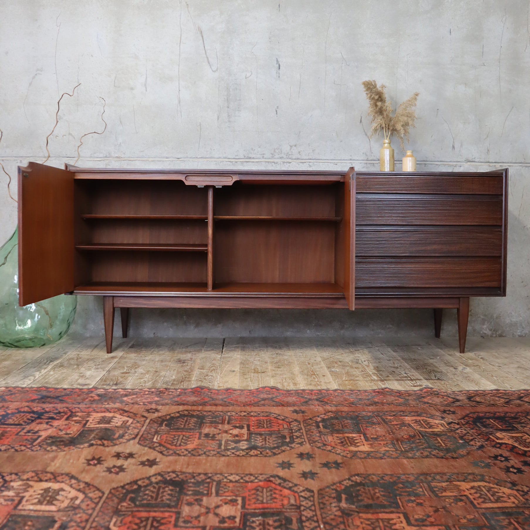 Rare Mid Century Richard Hornby Heals Sideboard - 2804b – Mustard Vintage
