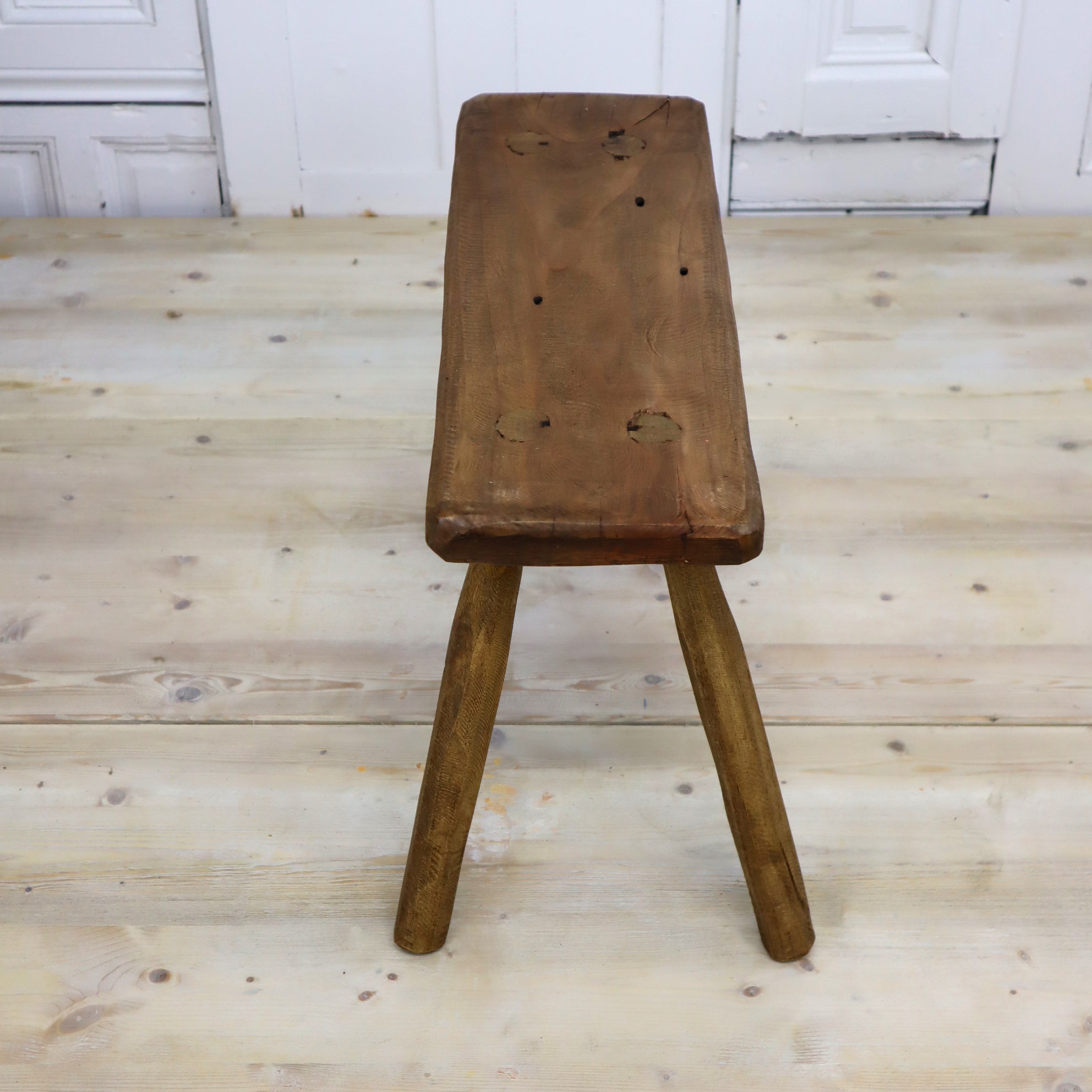 Rustic Hand Crafted Vintage Side Table Bench - 0912b – Mustard Vintage