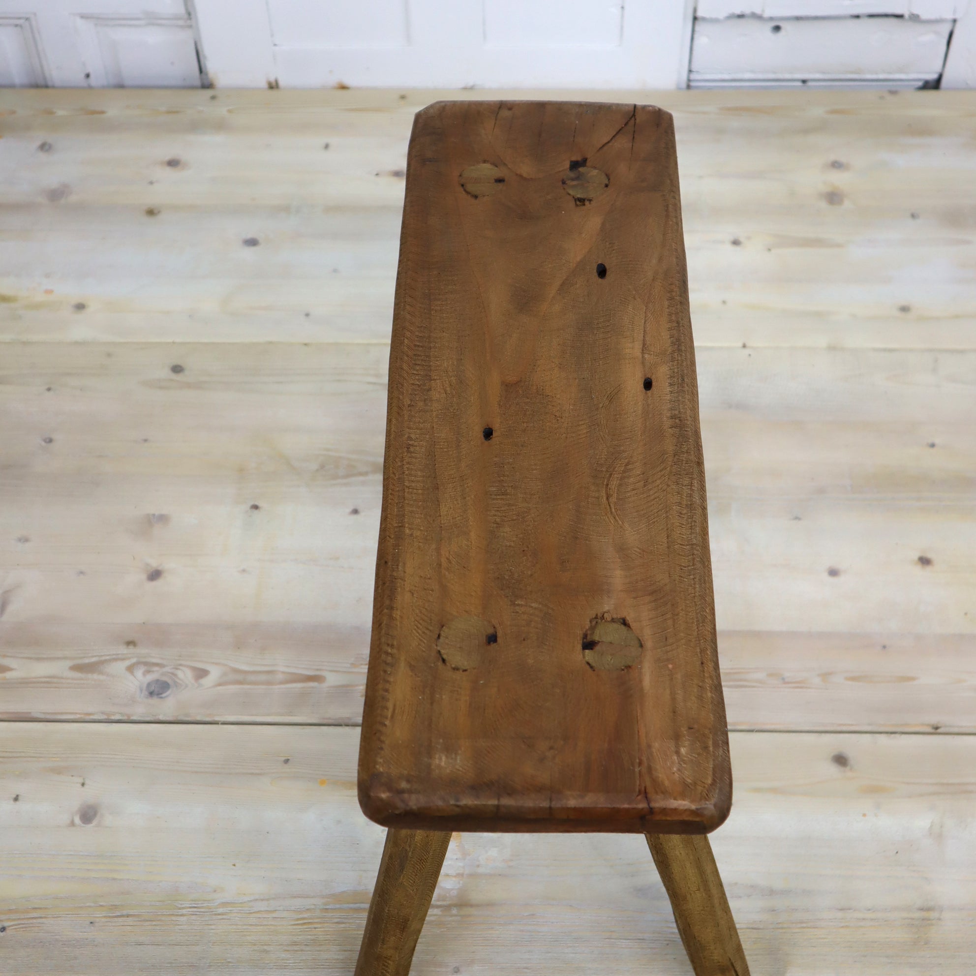 Rustic Hand Crafted Vintage Side Table Bench - 0912b – Mustard Vintage