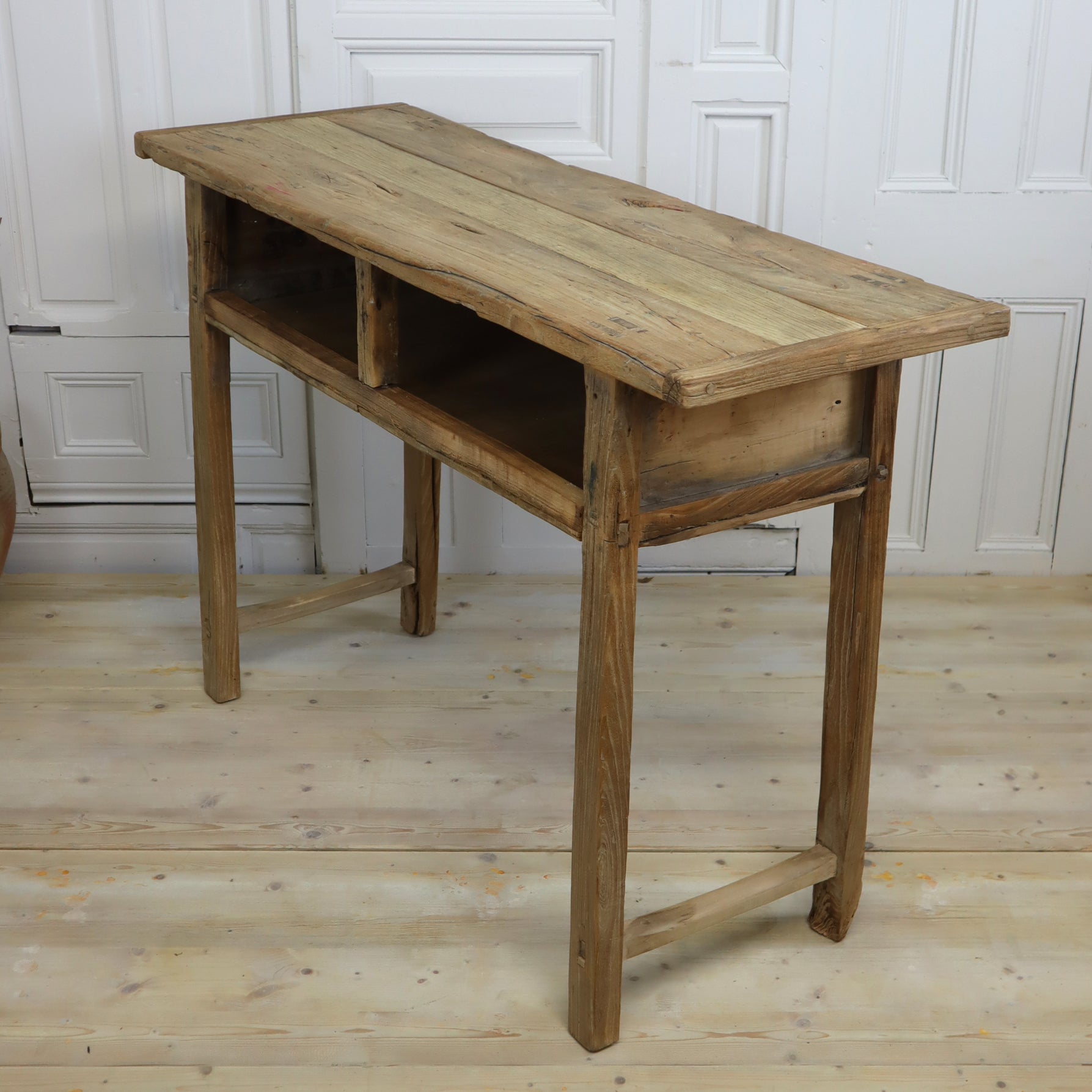 Rustic Vintage Elm Console Table 0912h – Mustard Vintage