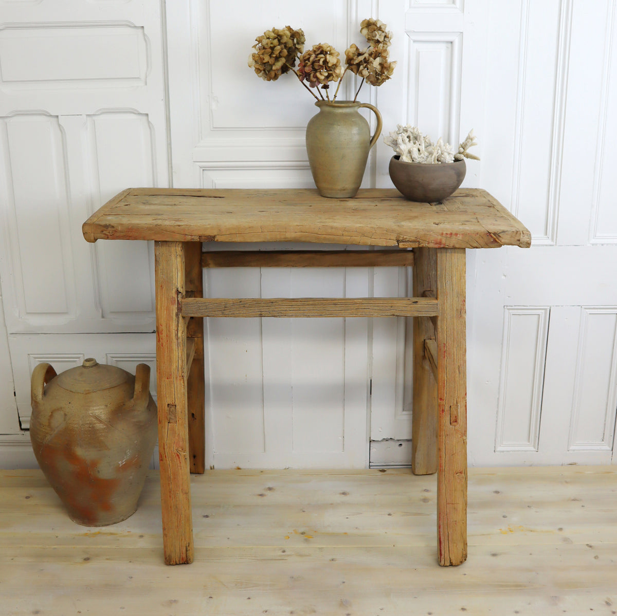 Rustic Vintage Elm Console Table 0912e – Mustard Vintage