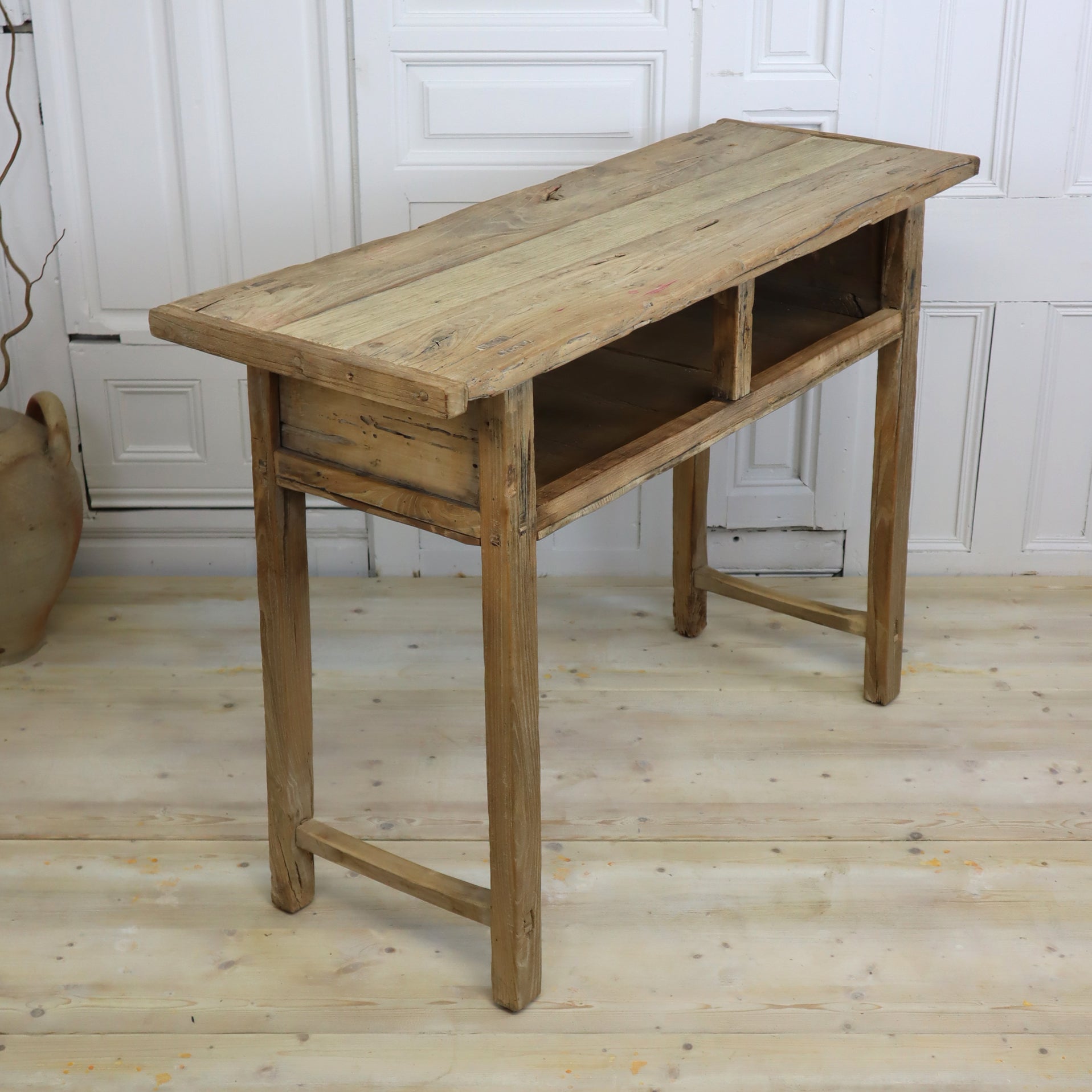 Rustic Vintage Elm Console Table 0912h – Mustard Vintage