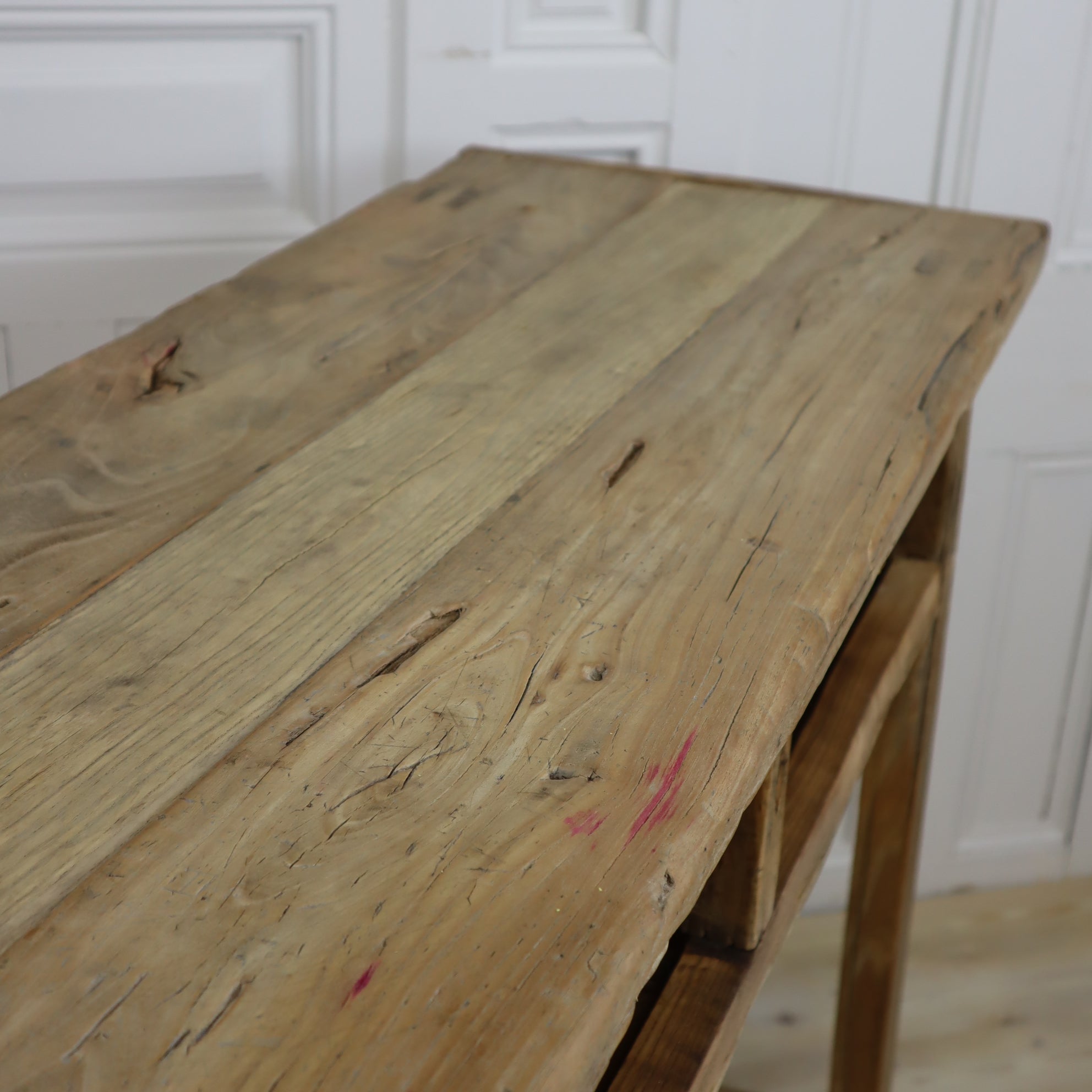 Rustic Vintage Elm Console Table 0912h – Mustard Vintage