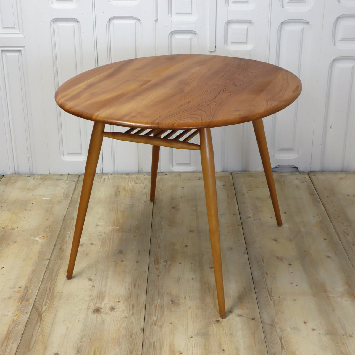 Mid Century Ercol Model 396 Breakfast Table 0703c – Mustard Vintage