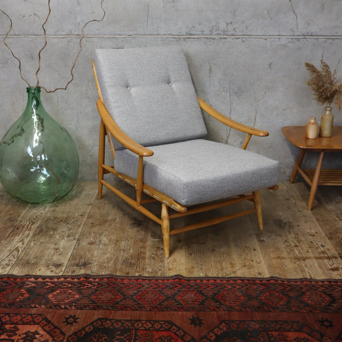 Ercol Model 442 Bergere Armchair #2 (Pair available) 1206g – Mustard ...