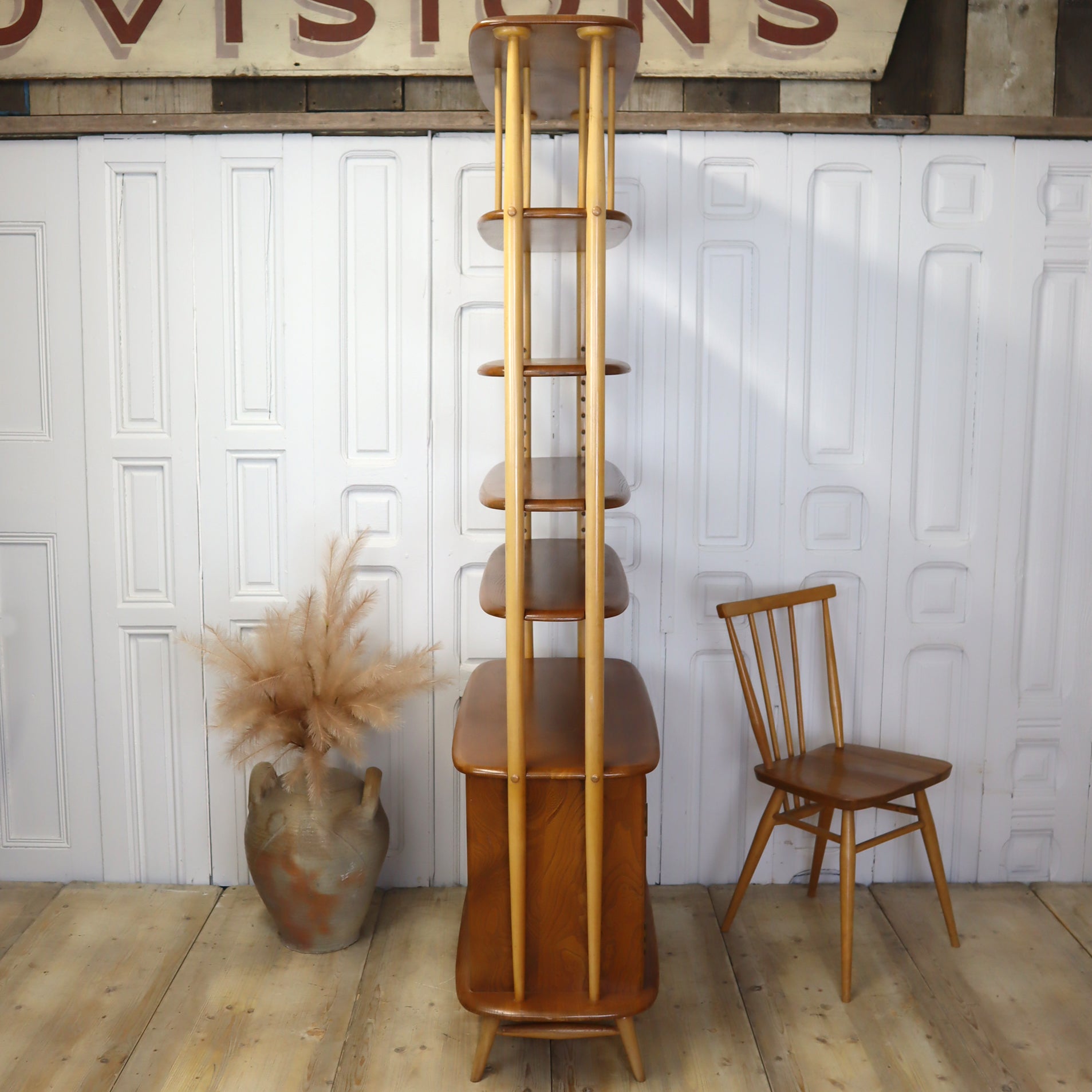 Vintage Ercol Model 363 Giraffe Room Divider Shelving Unit 1309c ...
