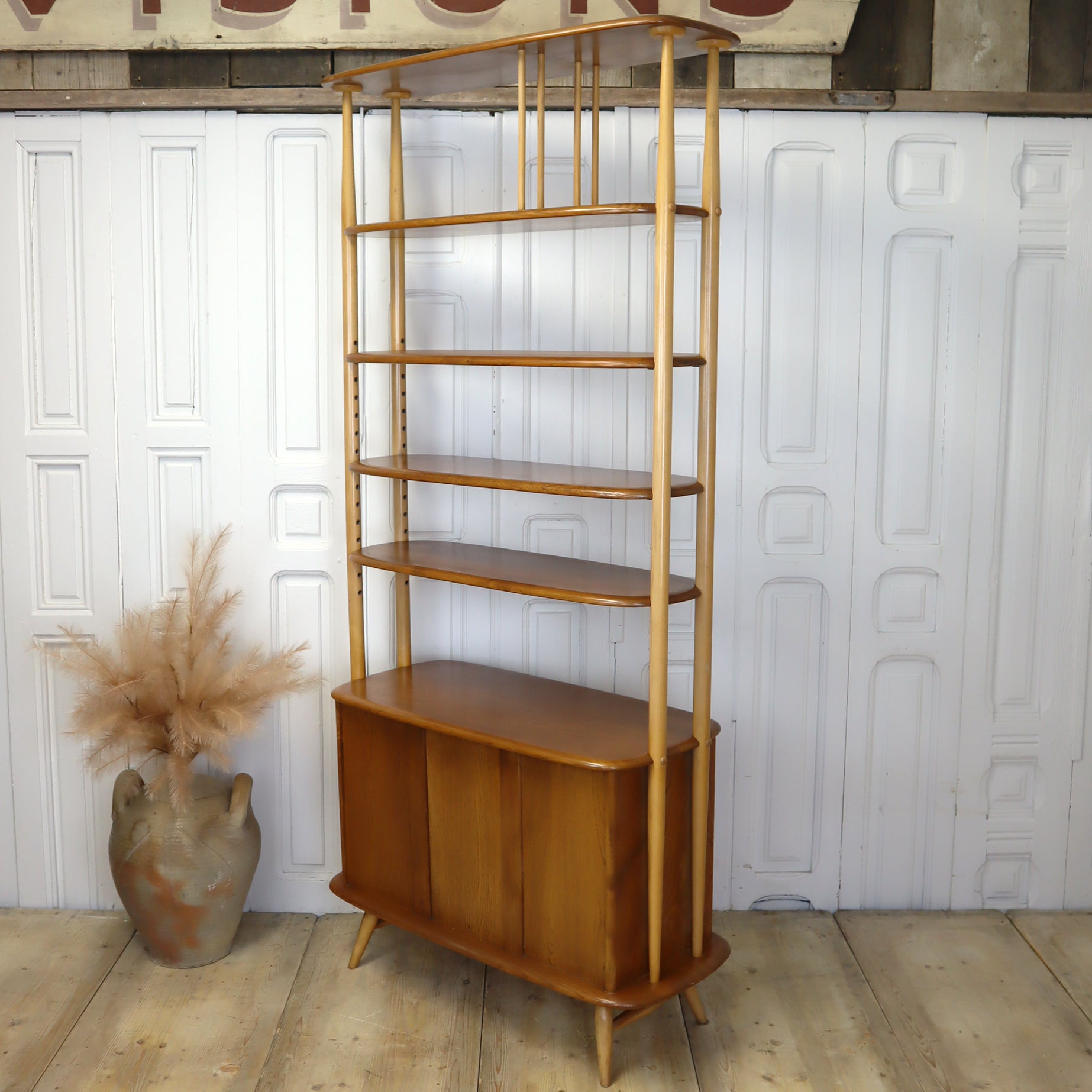 Vintage Ercol Model 363 Giraffe Room Divider Shelving Unit 1309c ...