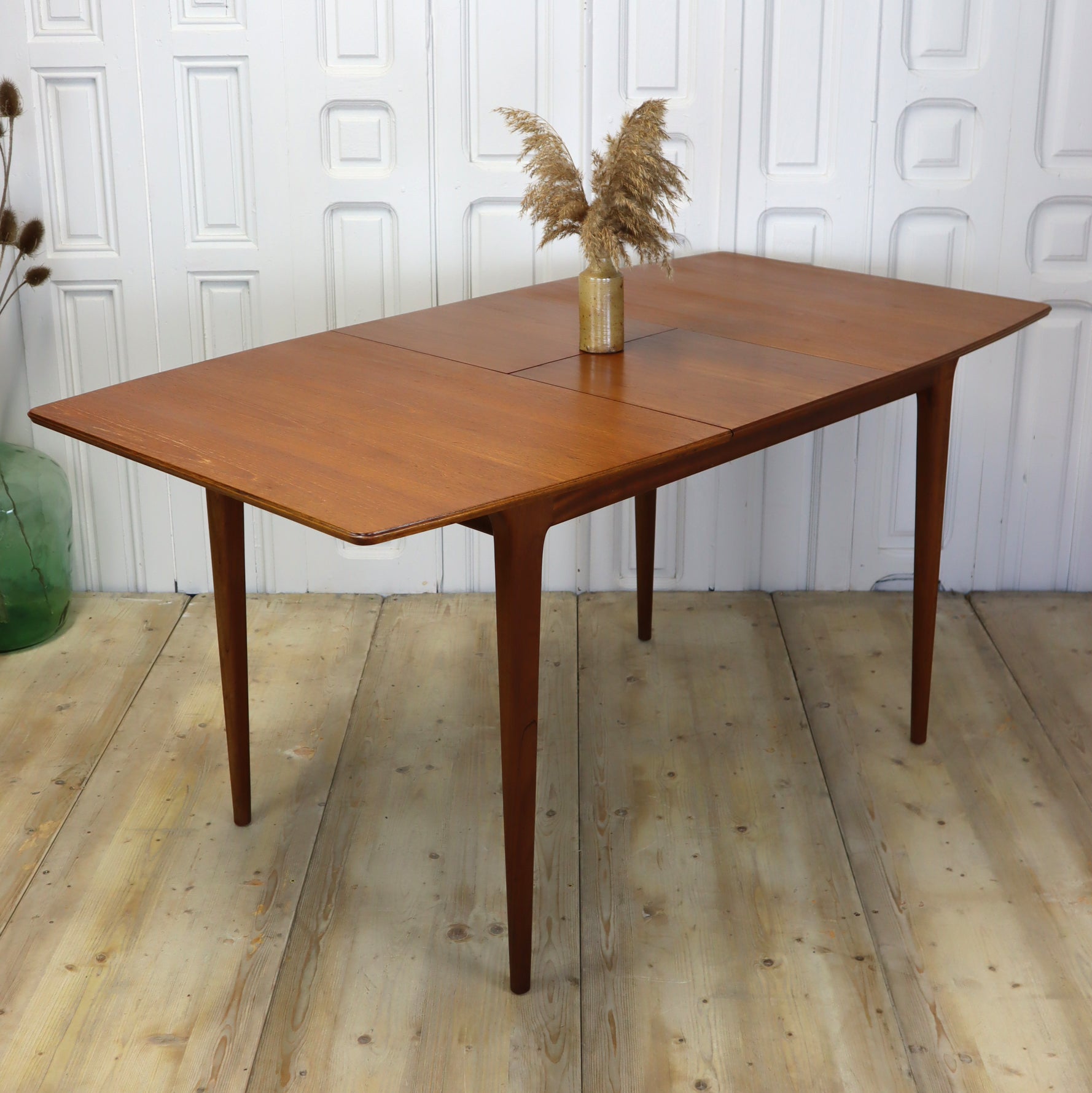 McIntosh Mid Century Teak Extending Dining Table 1805a – Mustard Vintage