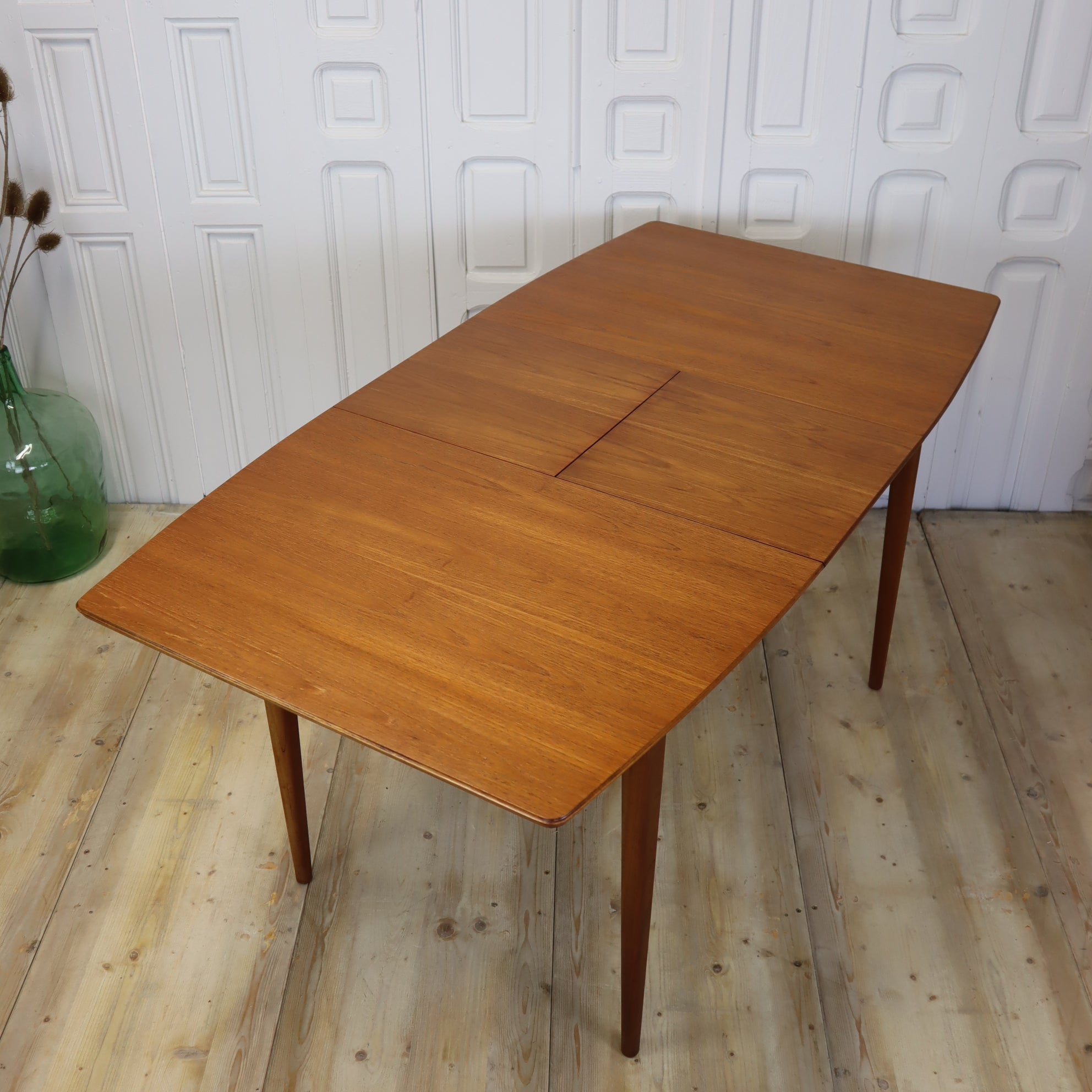 McIntosh Mid Century Teak Extending Dining Table 1805a – Mustard Vintage