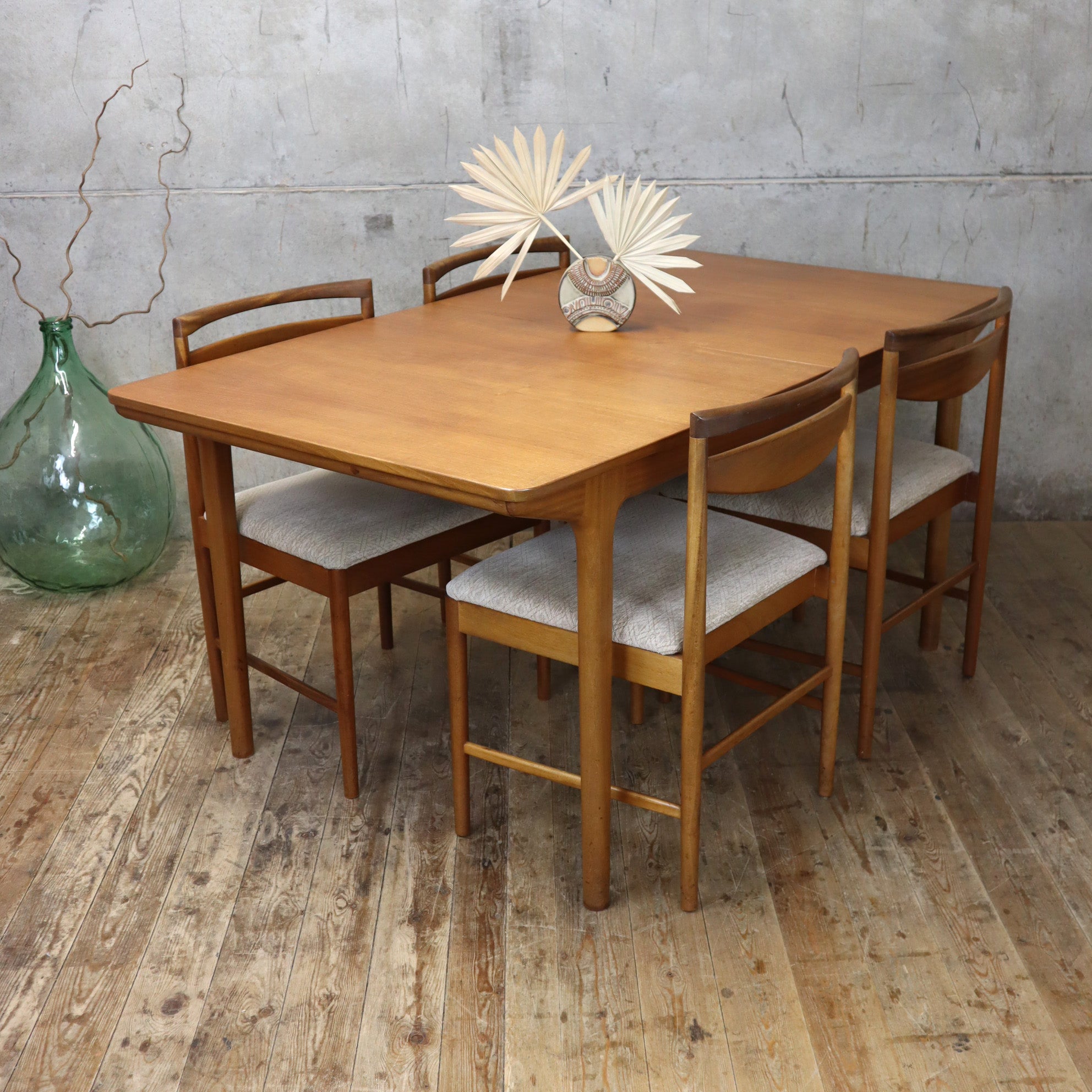 McIntosh Mid Century Teak Double Extending Dining Table - 1305b ...