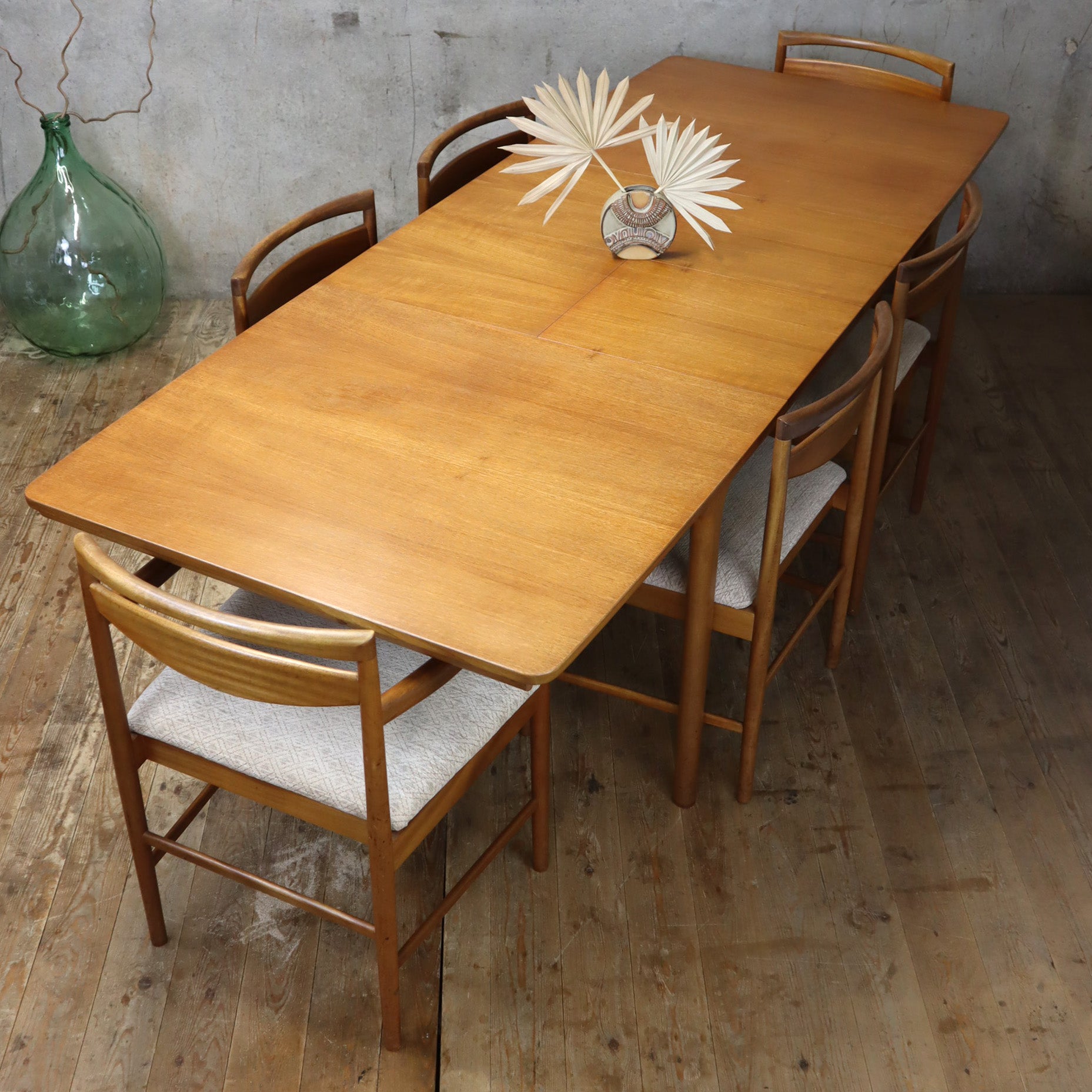 McIntosh Mid Century Teak Double Extending Dining Table - 1305b ...