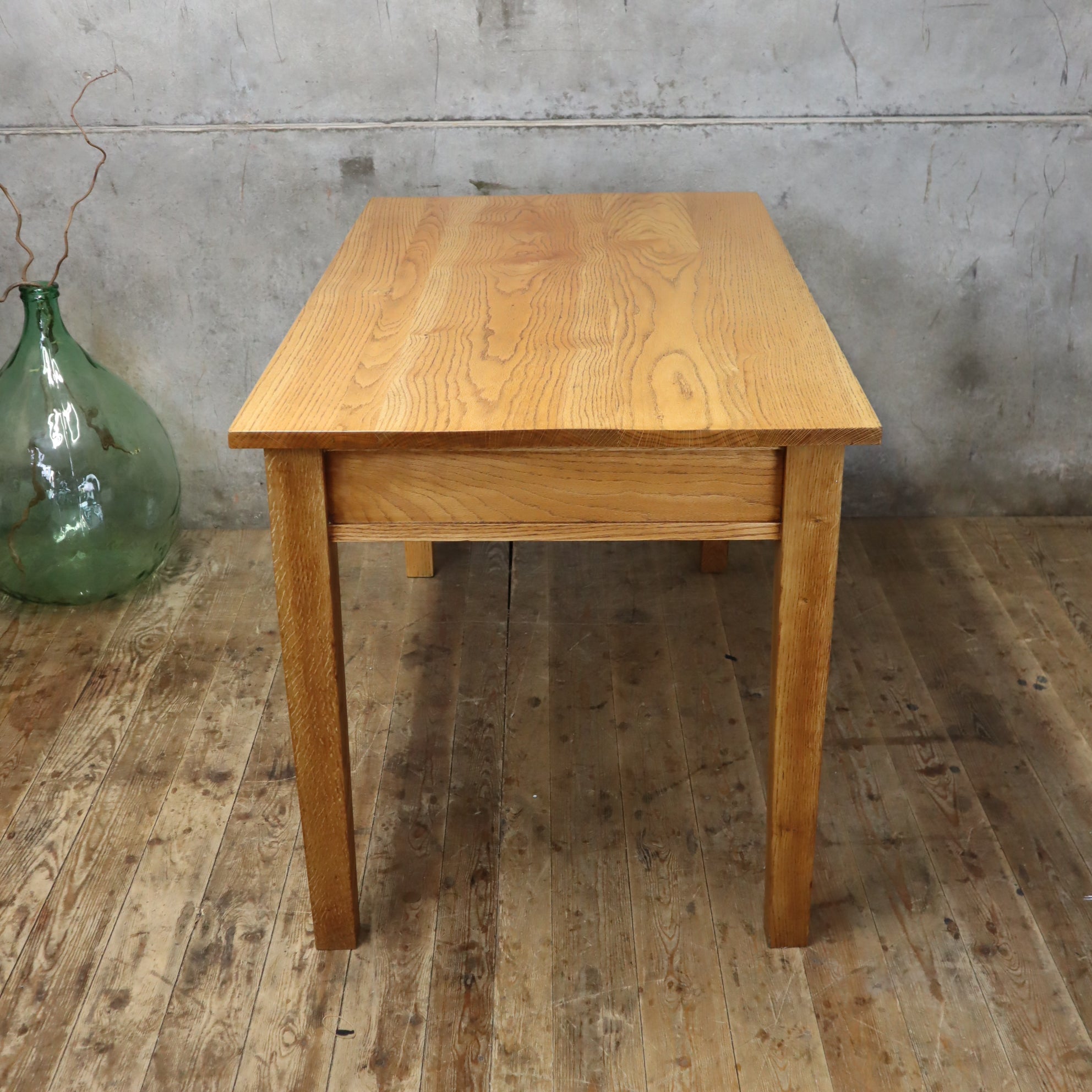 Mid Century Rustic Oak School Desk - 2010a – Mustard Vintage