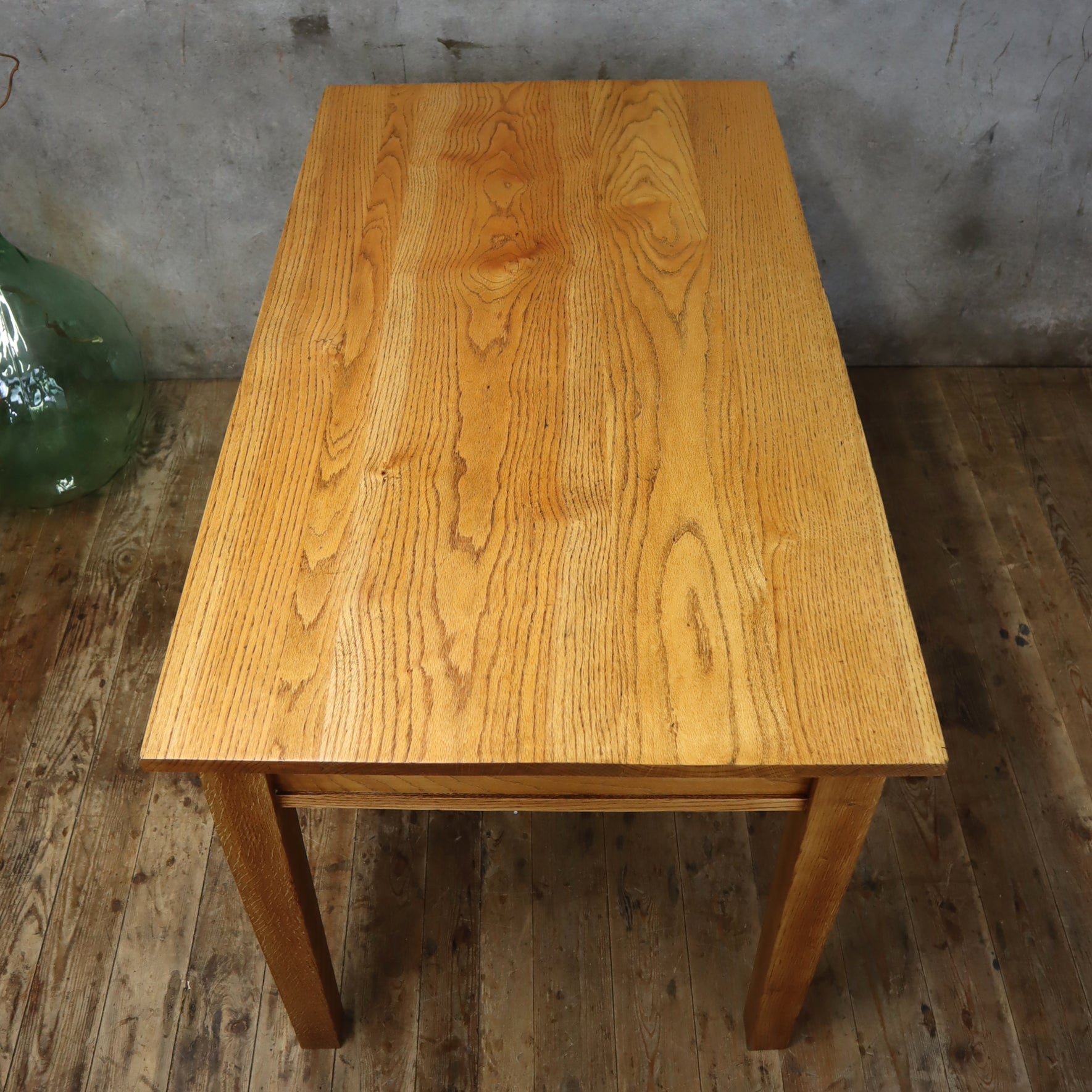 Mid Century Rustic Oak School Desk - 2010a – Mustard Vintage