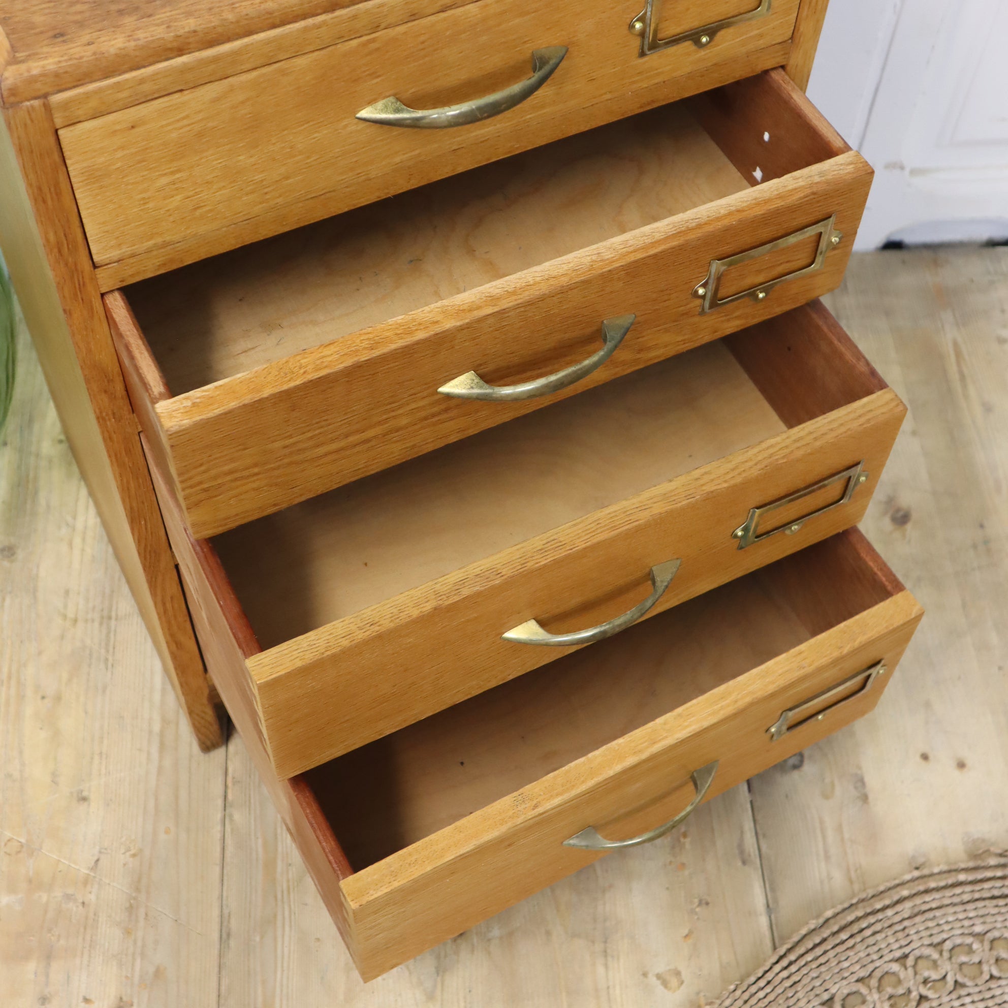 Vintage Oak Filing Drawers 2202e – Mustard Vintage