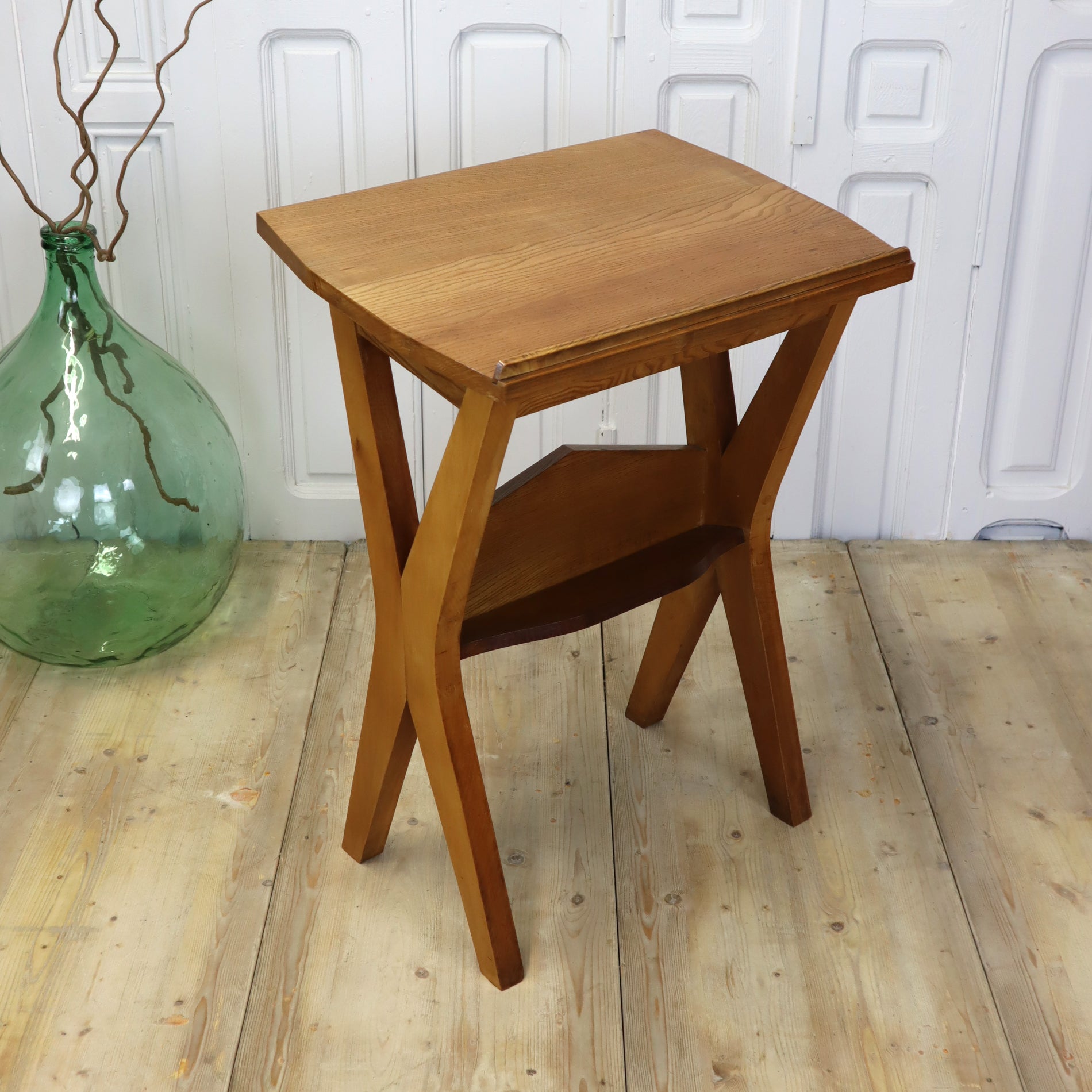 Vintage Reclaimed Oak Mid Century Church Lectern 2704e – Mustard Vintage