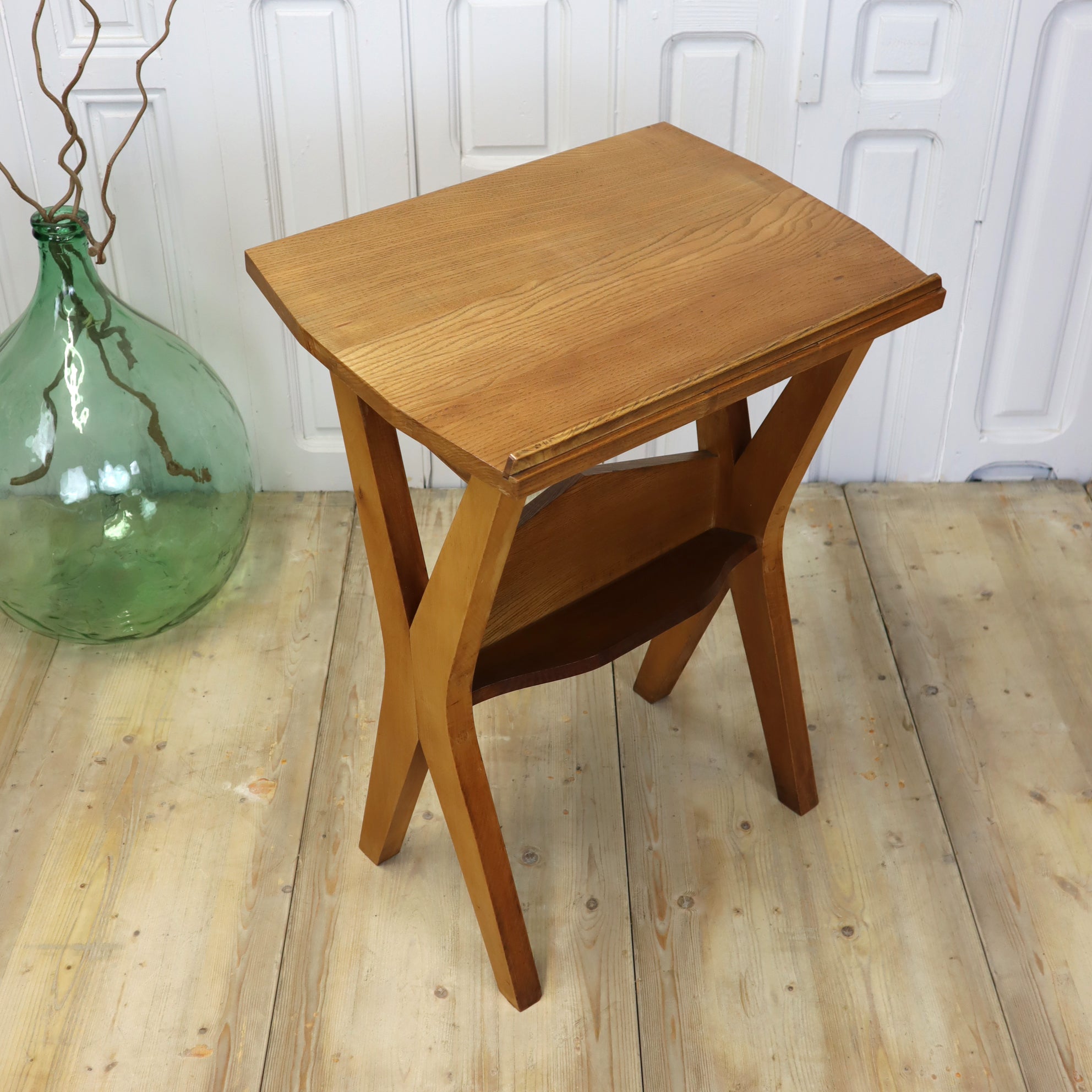 Vintage Reclaimed Oak Mid Century Church Lectern 2704e – Mustard Vintage