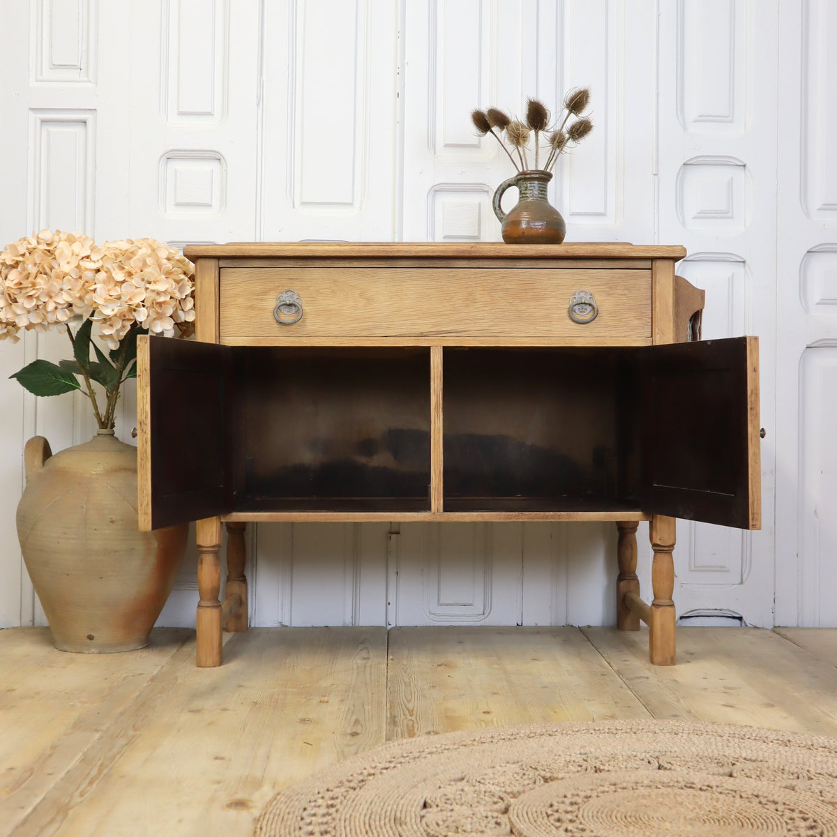 Vintage Oak Rustic Cabinet Bathroom Vanity Unit 1801i – Mustard Vintage