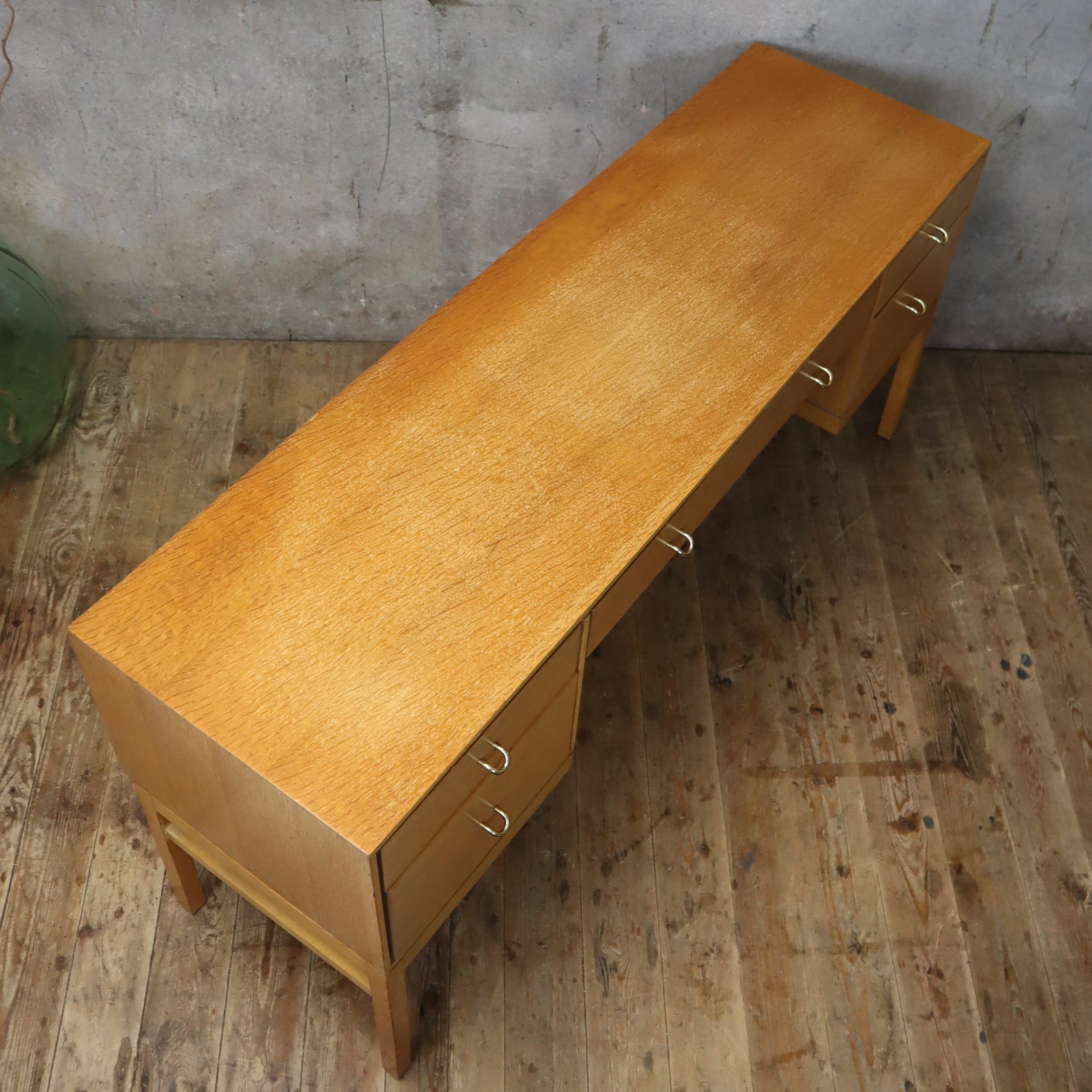 Mid Century Stag Oak Dressing Table - 0311f – Mustard Vintage