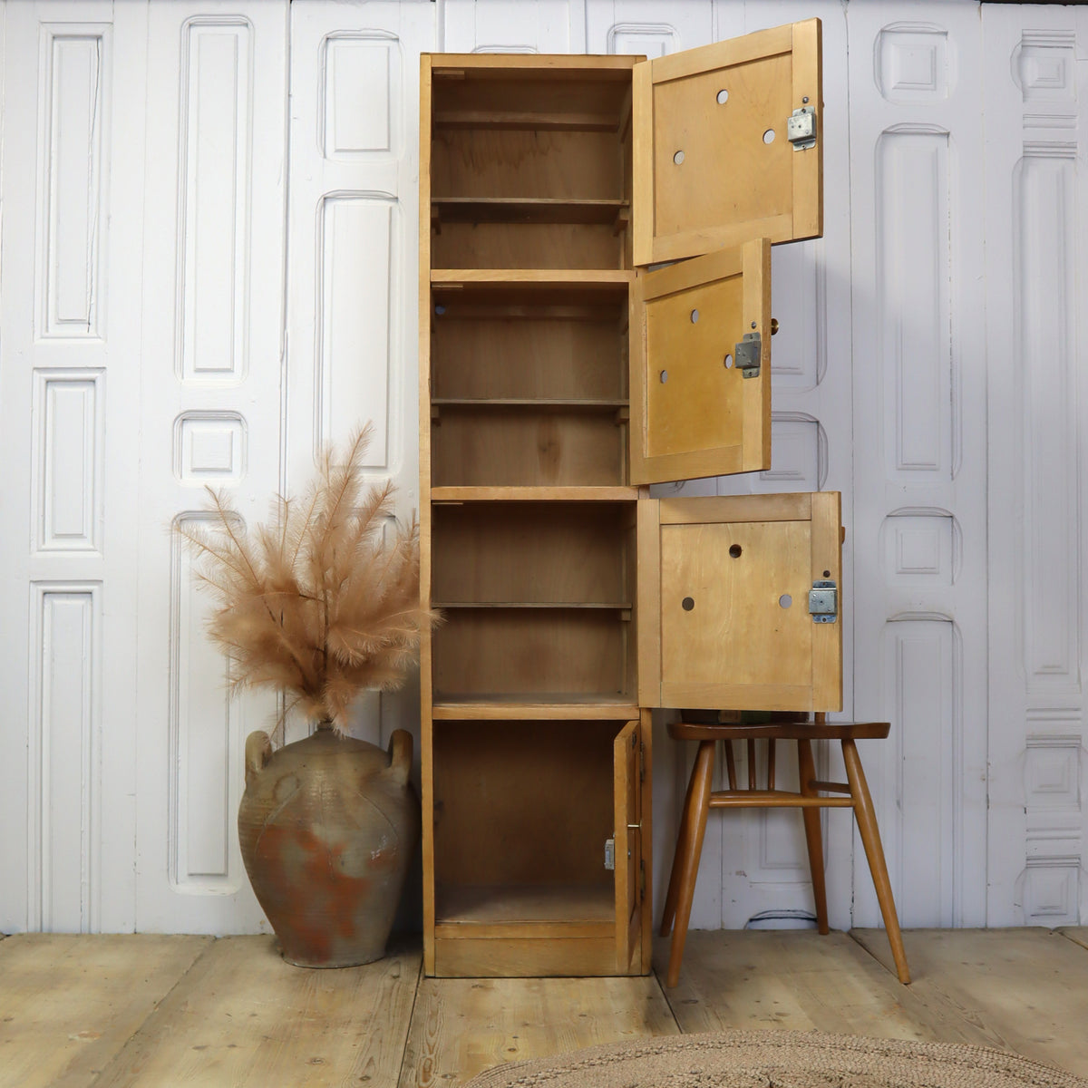 Vintage School Wooden Lockers 1309a – Mustard Vintage