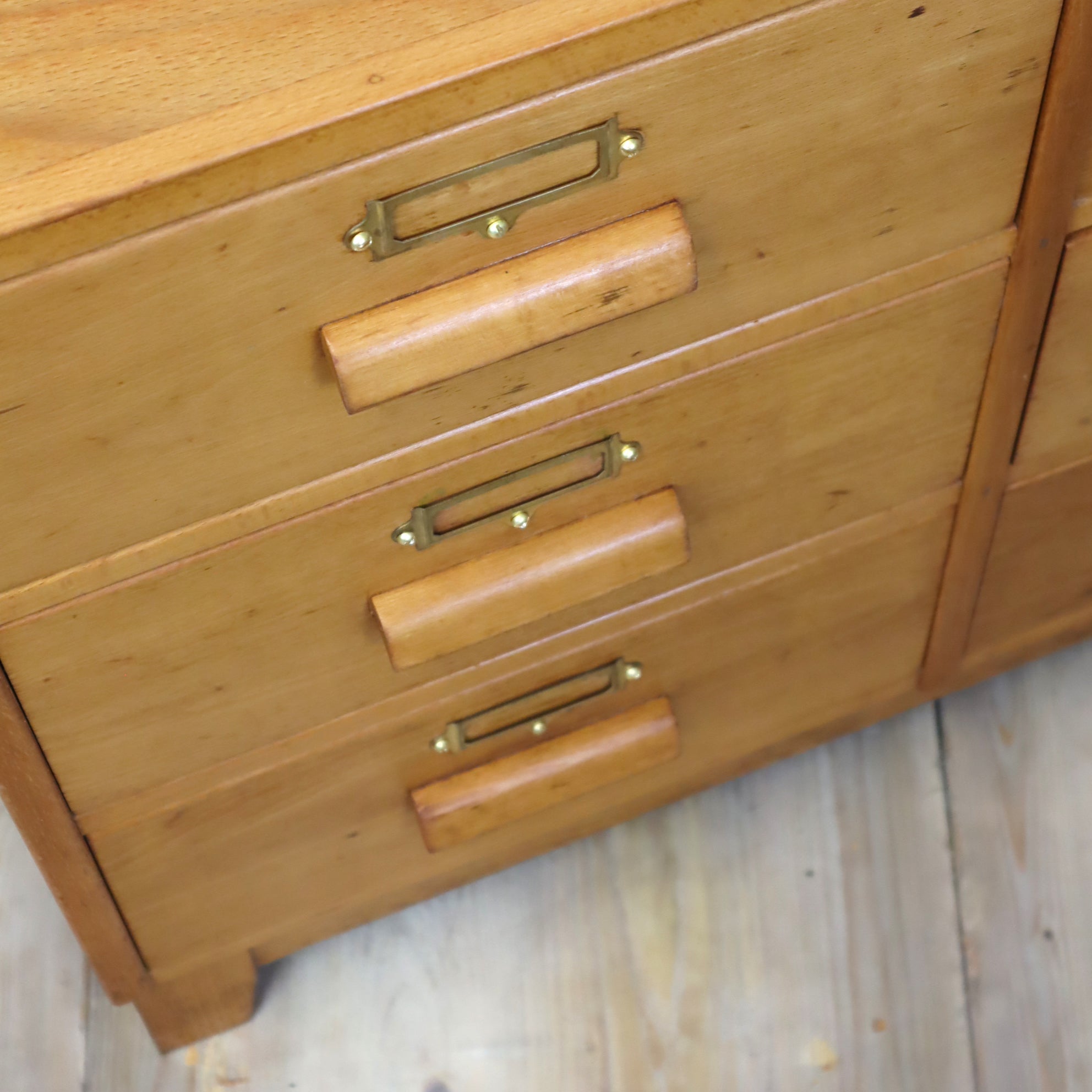 Vintage Rustic School Chest of Drawers 1603g – Mustard Vintage