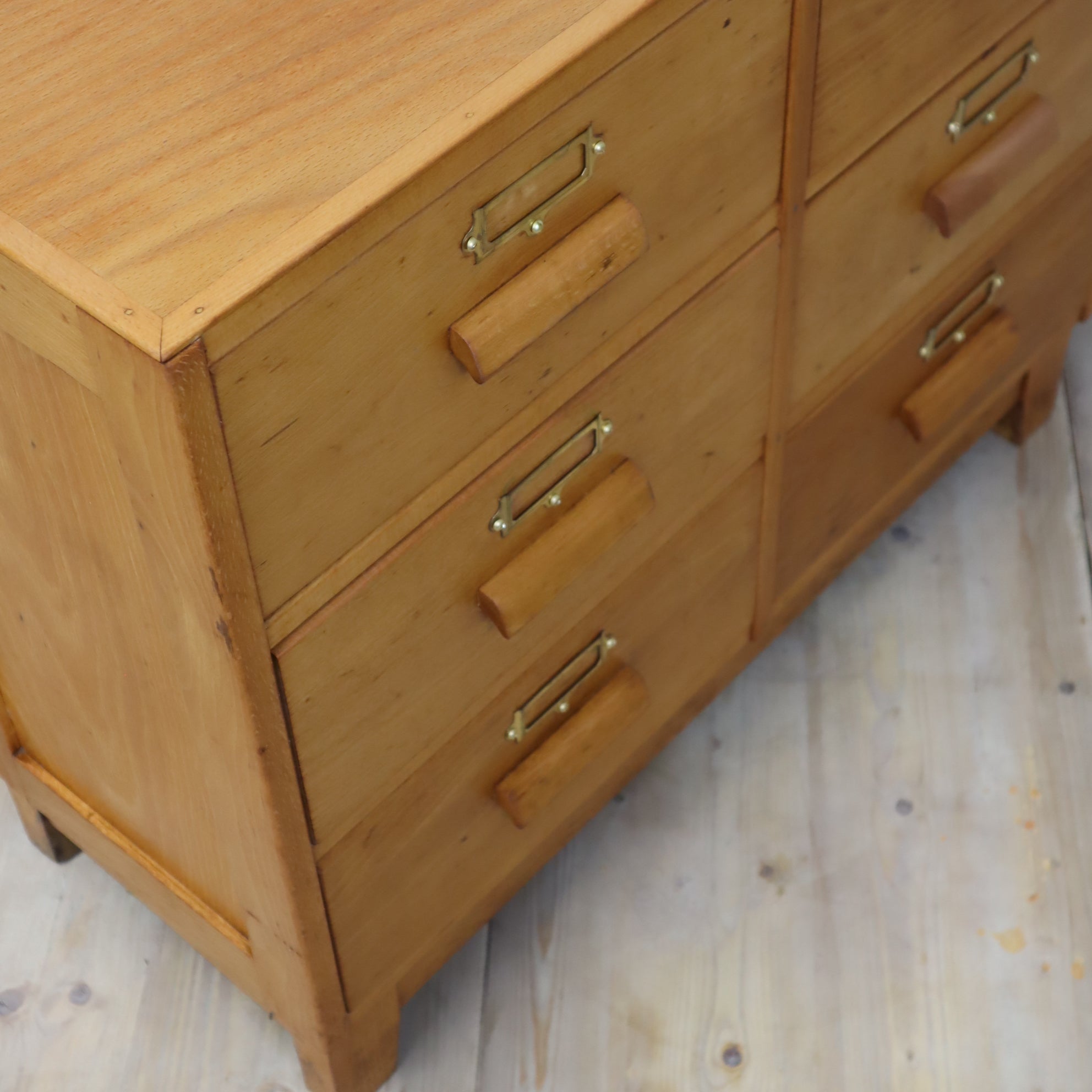 Vintage Rustic School Chest of Drawers 1603g – Mustard Vintage