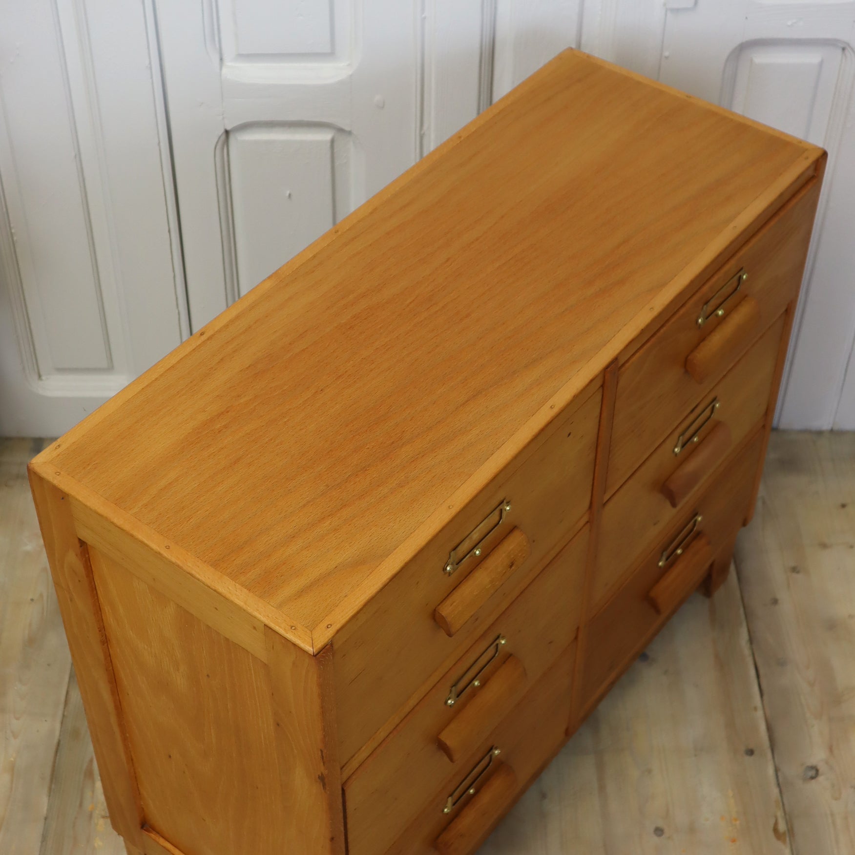 Vintage Rustic School Chest of Drawers 1603g – Mustard Vintage