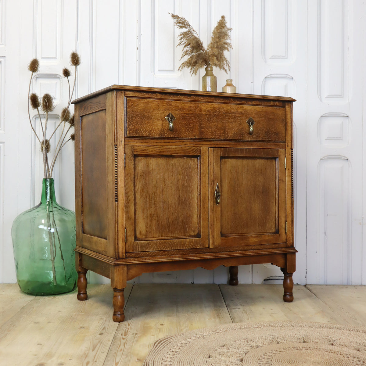 Vintage Oak Rustic Cabinet Bathroom Vanity Unit 0907c – Mustard Vintage
