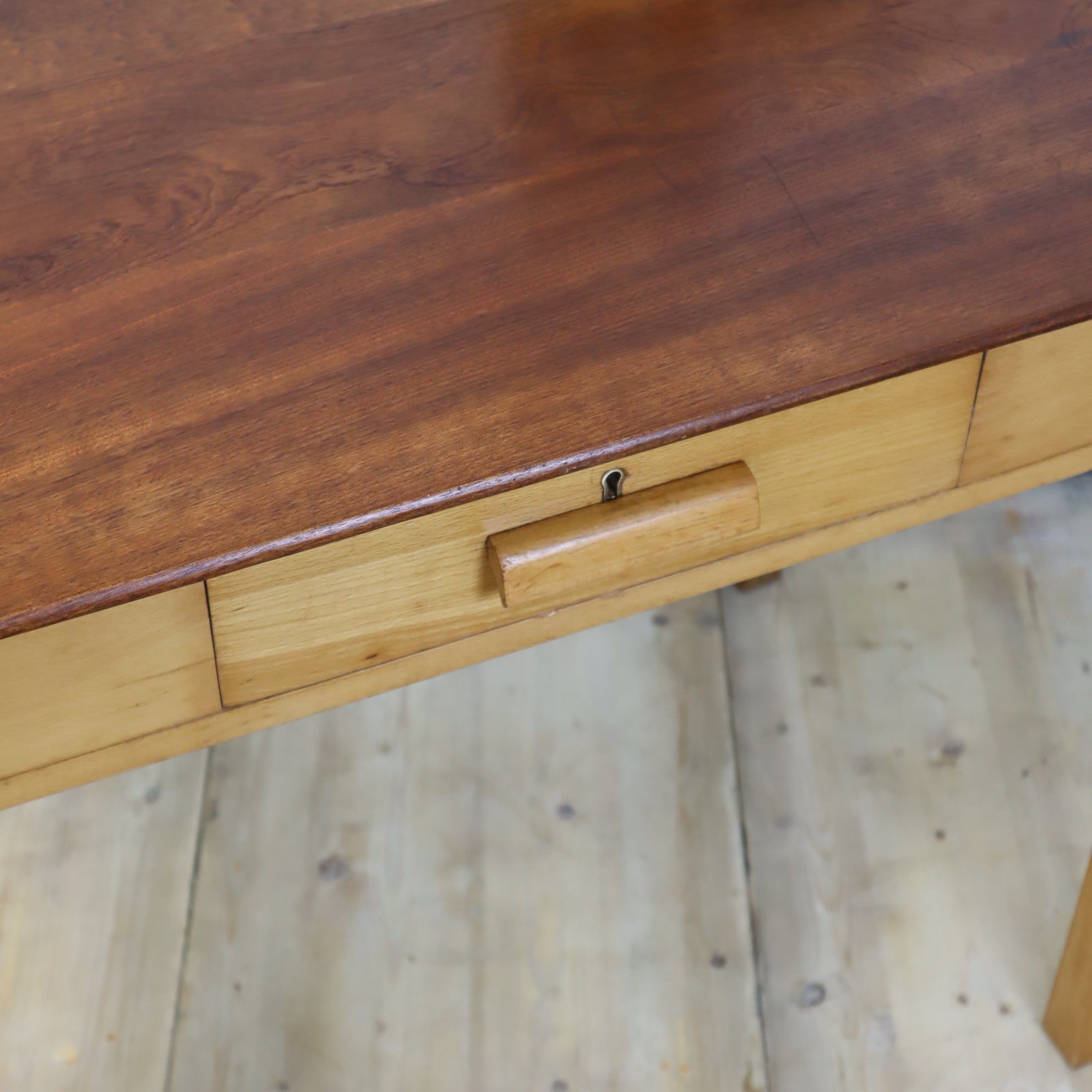 Mid Century Rustic School Desk 2303a – Mustard Vintage