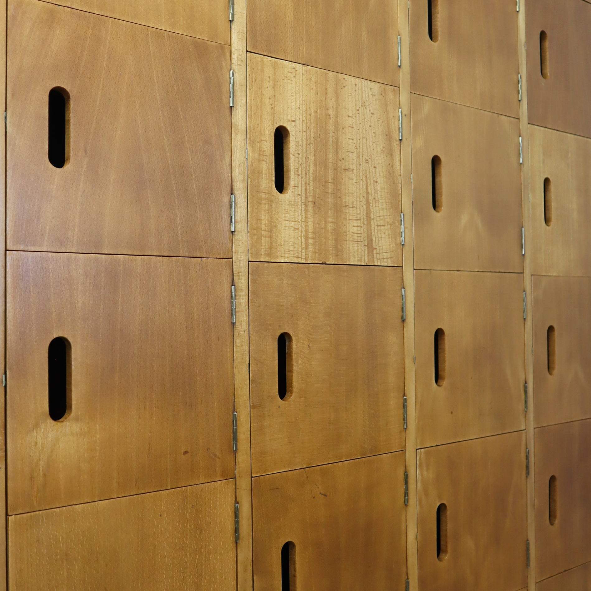 Large Vintage School Gym Wooden Lockers 1702b – Mustard Vintage
