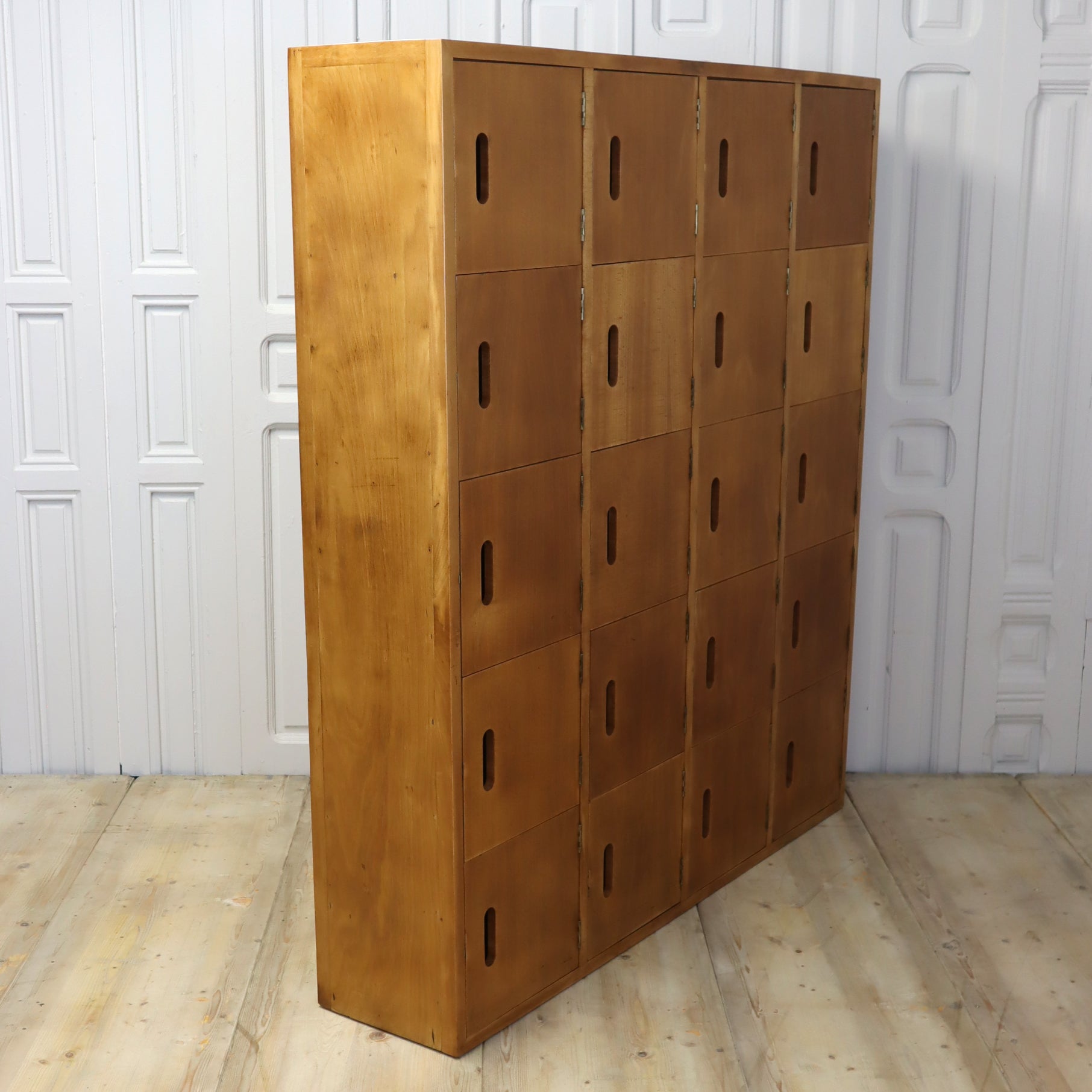 Large Vintage School Gym Wooden Lockers 1702b – Mustard Vintage
