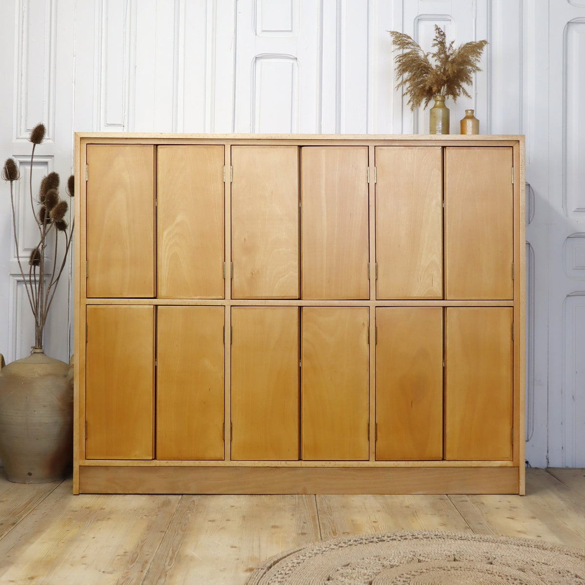 Vintage School Wooden Lockers Record Vinyl Storage 2111e – Mustard Vintage
