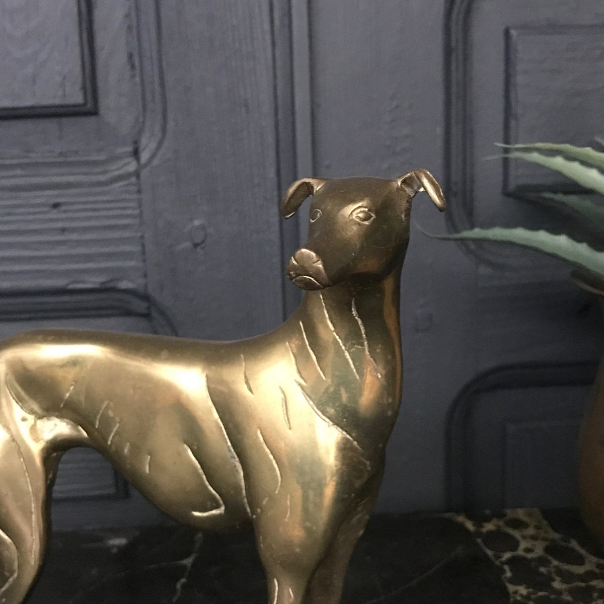 Mid Century Brass Greyhound #C1 – Mustard Vintage