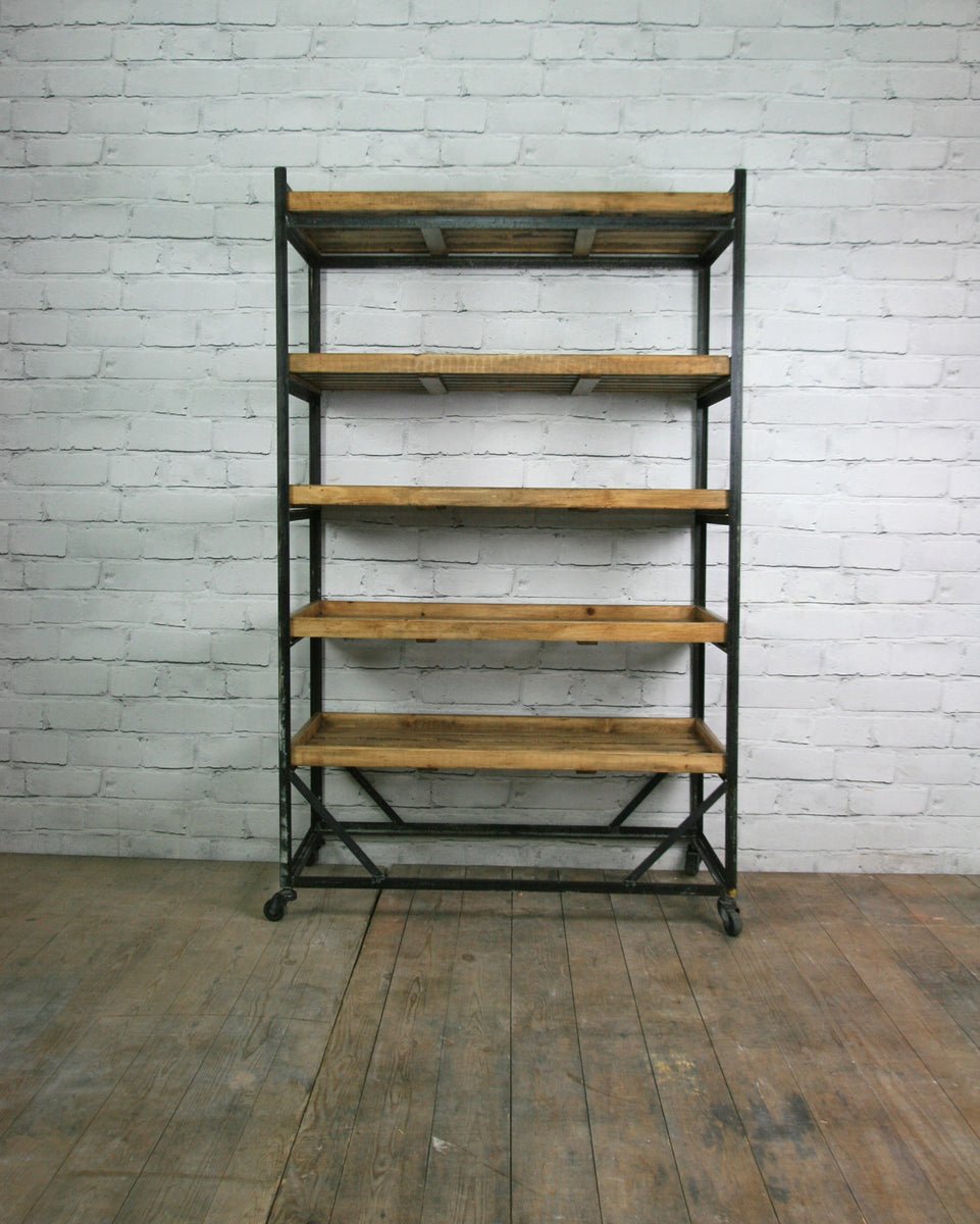 Industrial Factory Shoe Rack - Retail/Restaurant Display – Mustard Vintage