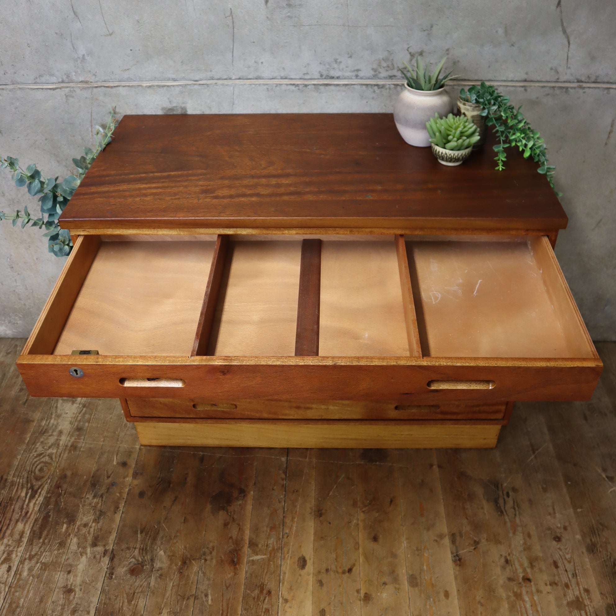 Mid Century Reclaimed Plan Chest / School Drawers - 1712d – Mustard Vintage