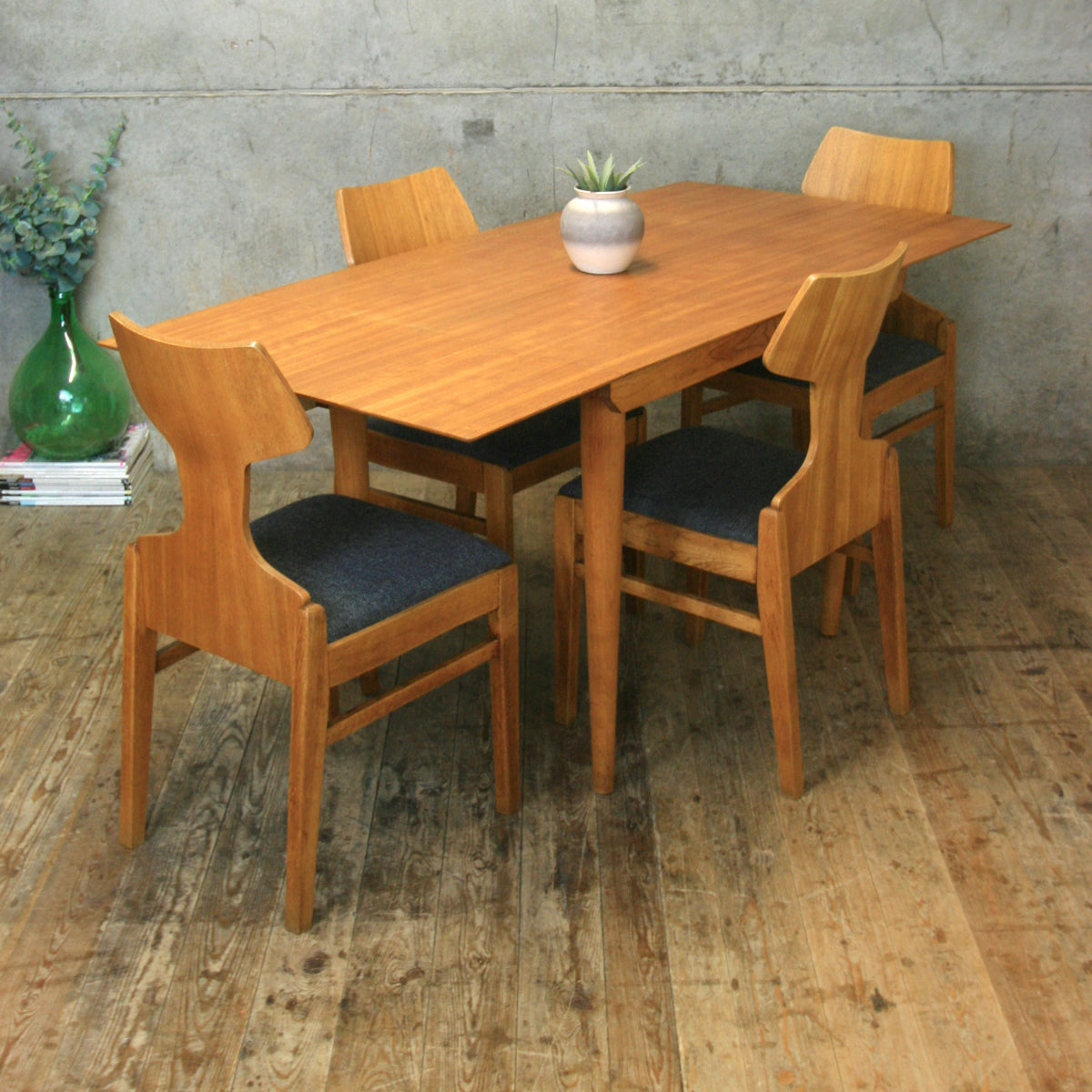 Meredew Mid Century Drop Leaf Dining Table - 2811k – Mustard Vintage