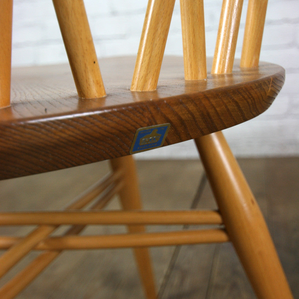 X3 Vintage Mid Century Ercol Candlestick Chiltern Chairs – Mustard Vintage