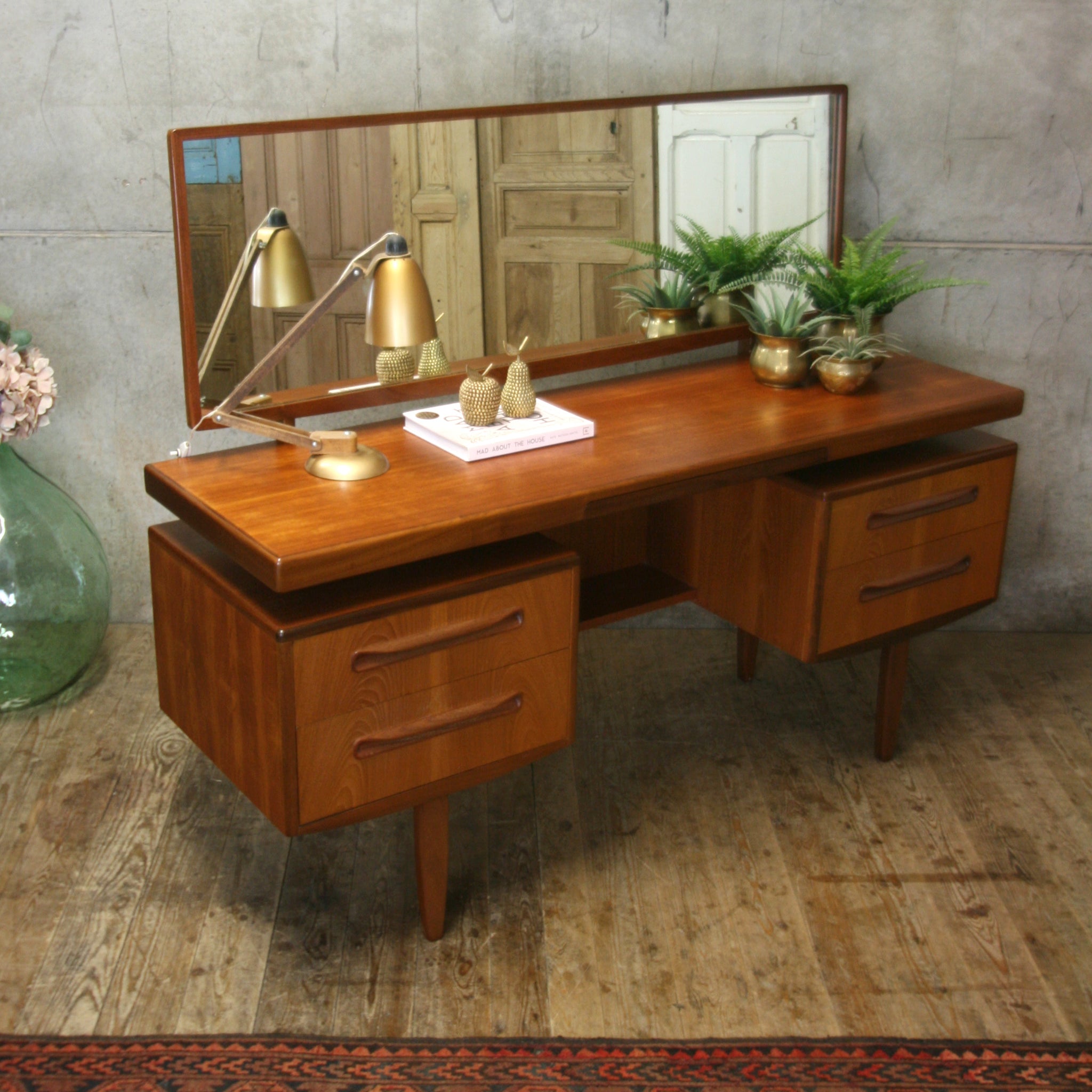 Mid Century G-Plan Fresco Dressing Table #0519a – Mustard Vintage
