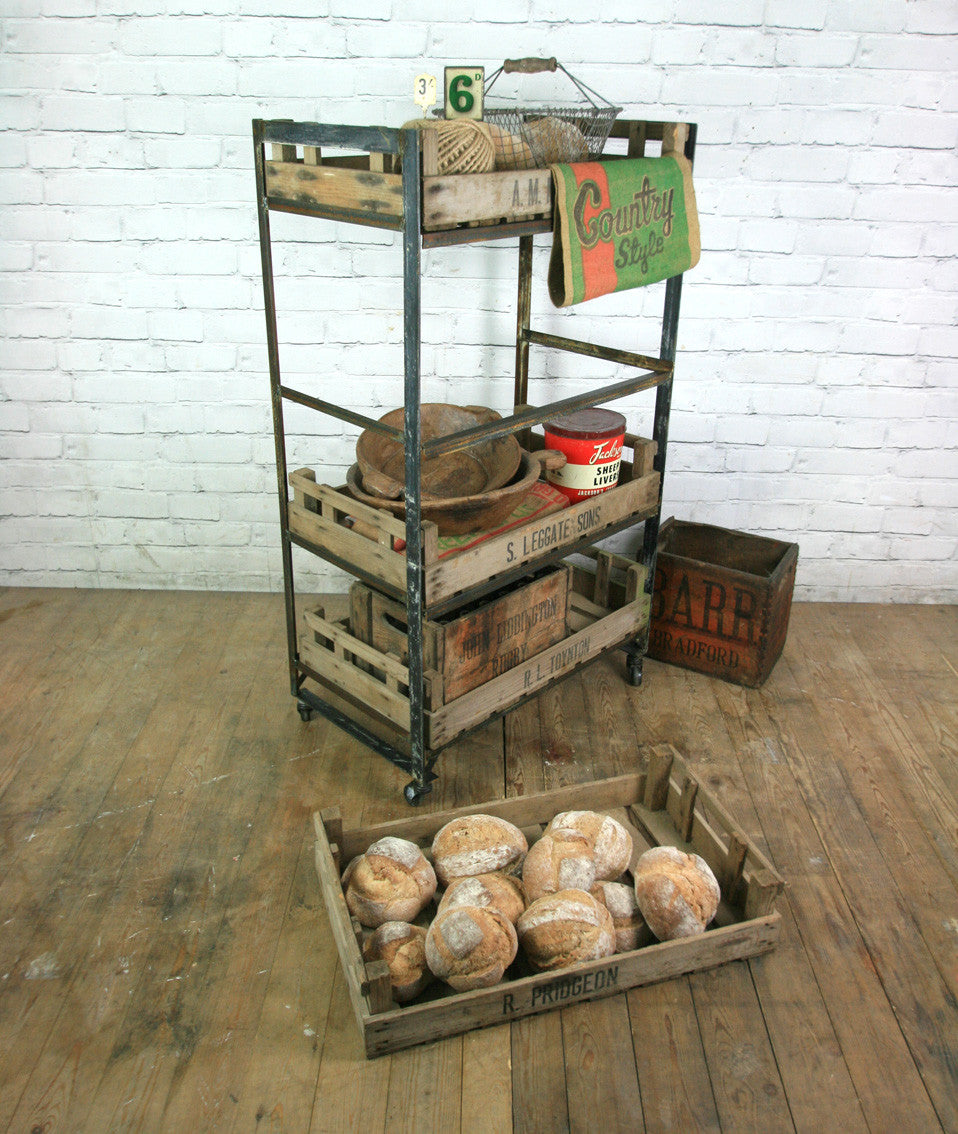 Industrial Factory Shoe Rack - Retail/Restaurant Display – Mustard Vintage