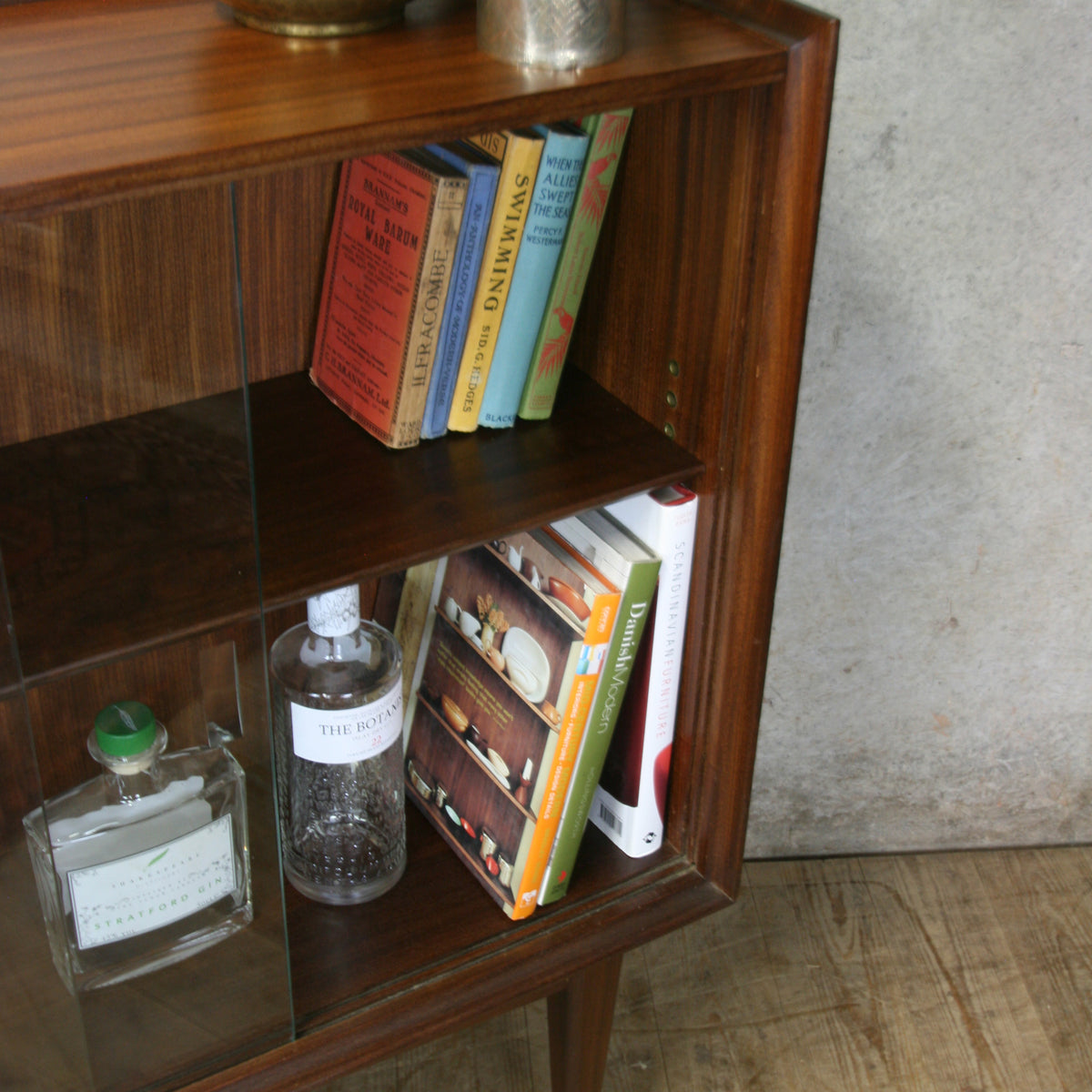 Vintage Richard Hornby Display Cabinet / Bookcase – Mustard Vintage