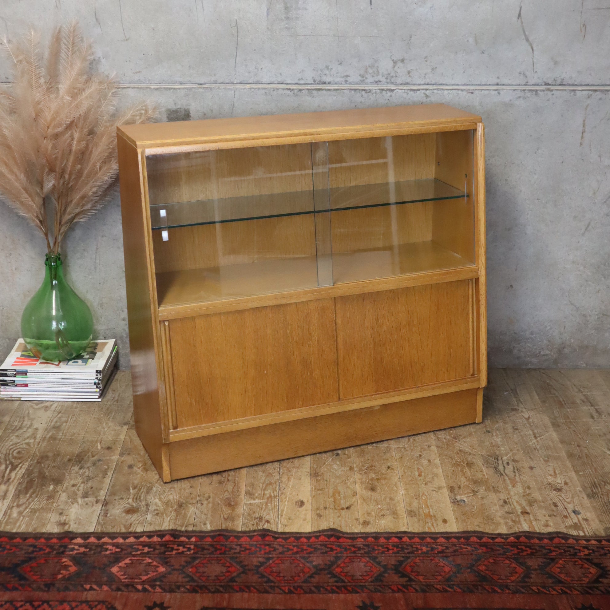 Vintage G-Plan Brandon Display Cabinet – 2403a – Mustard Vintage
