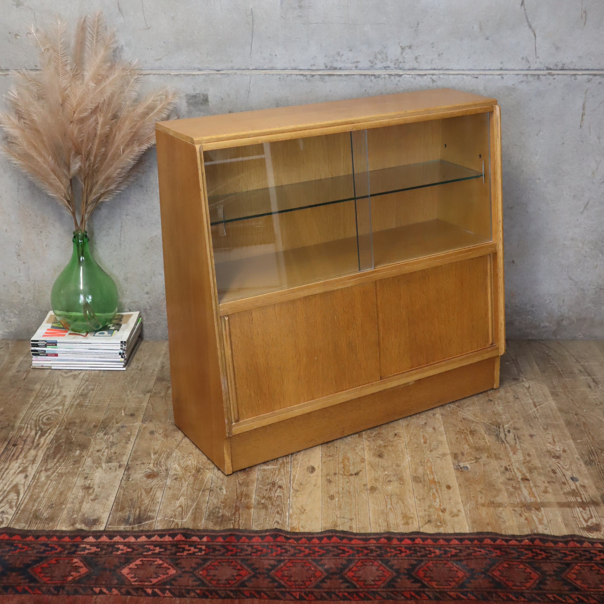 Vintage G-Plan Brandon Display Cabinet – 2403a – Mustard Vintage