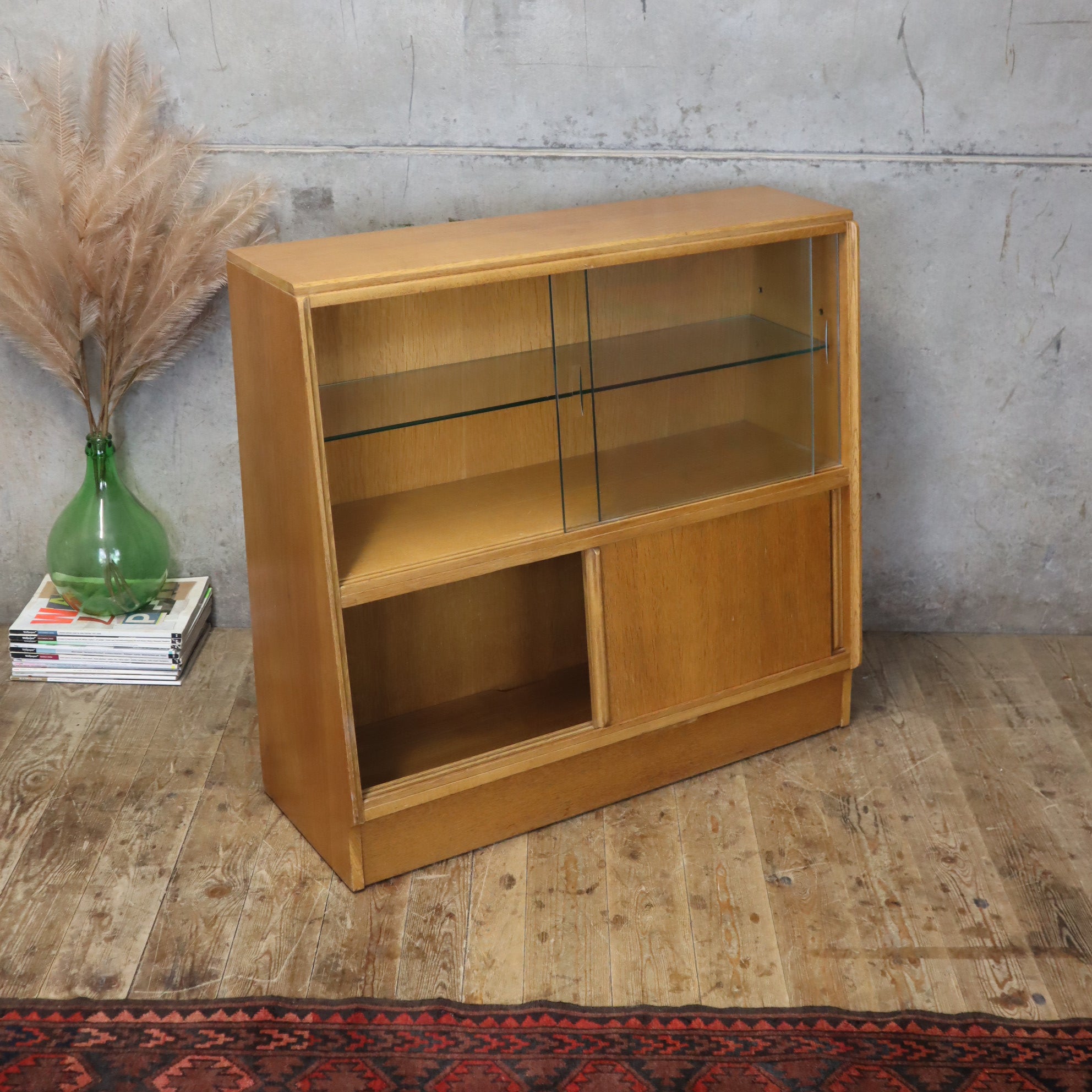 Vintage G-Plan Brandon Display Cabinet – 2403a – Mustard Vintage